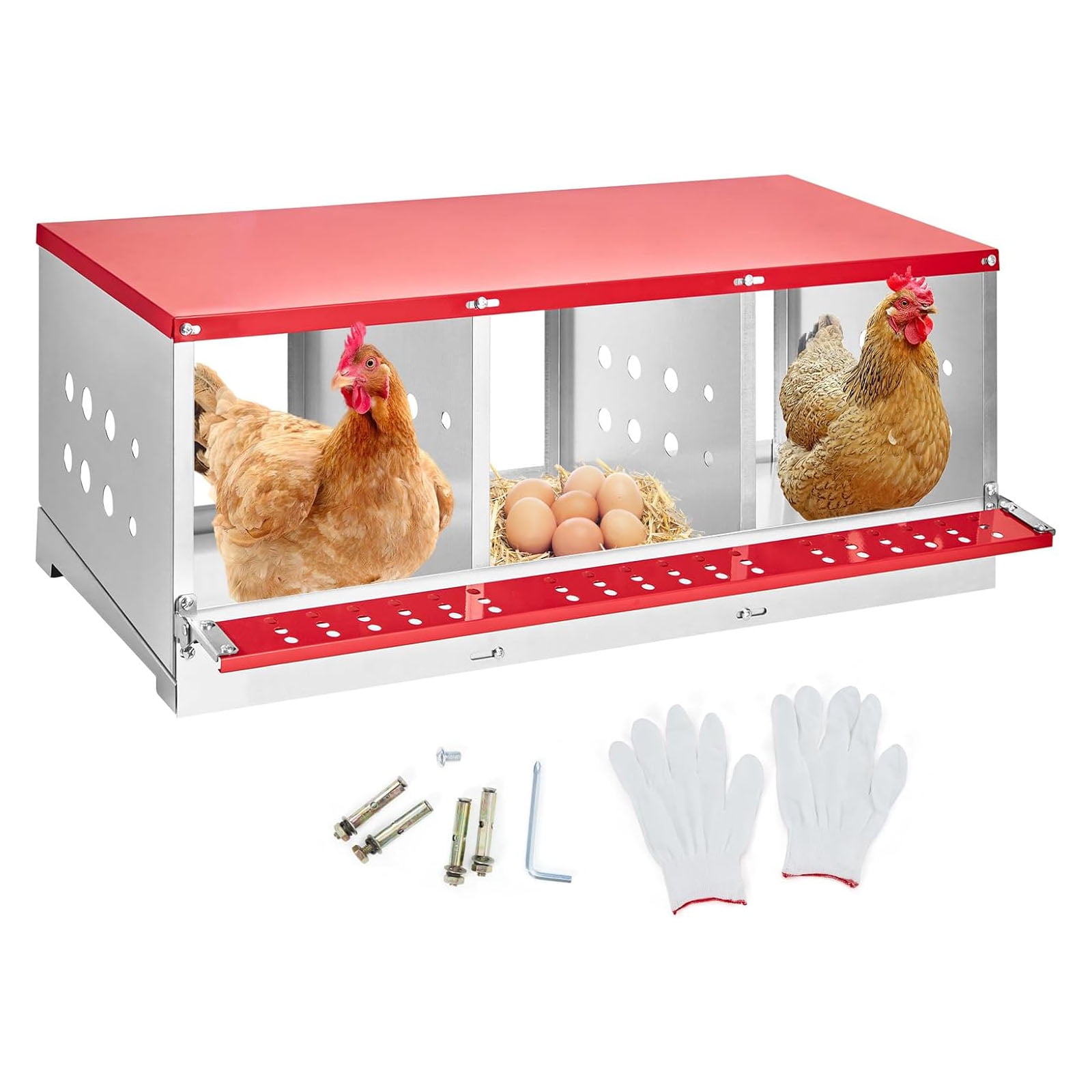 M optimized Chicken Nesting Boxes for Laying Eggs, Metal Chicken ...