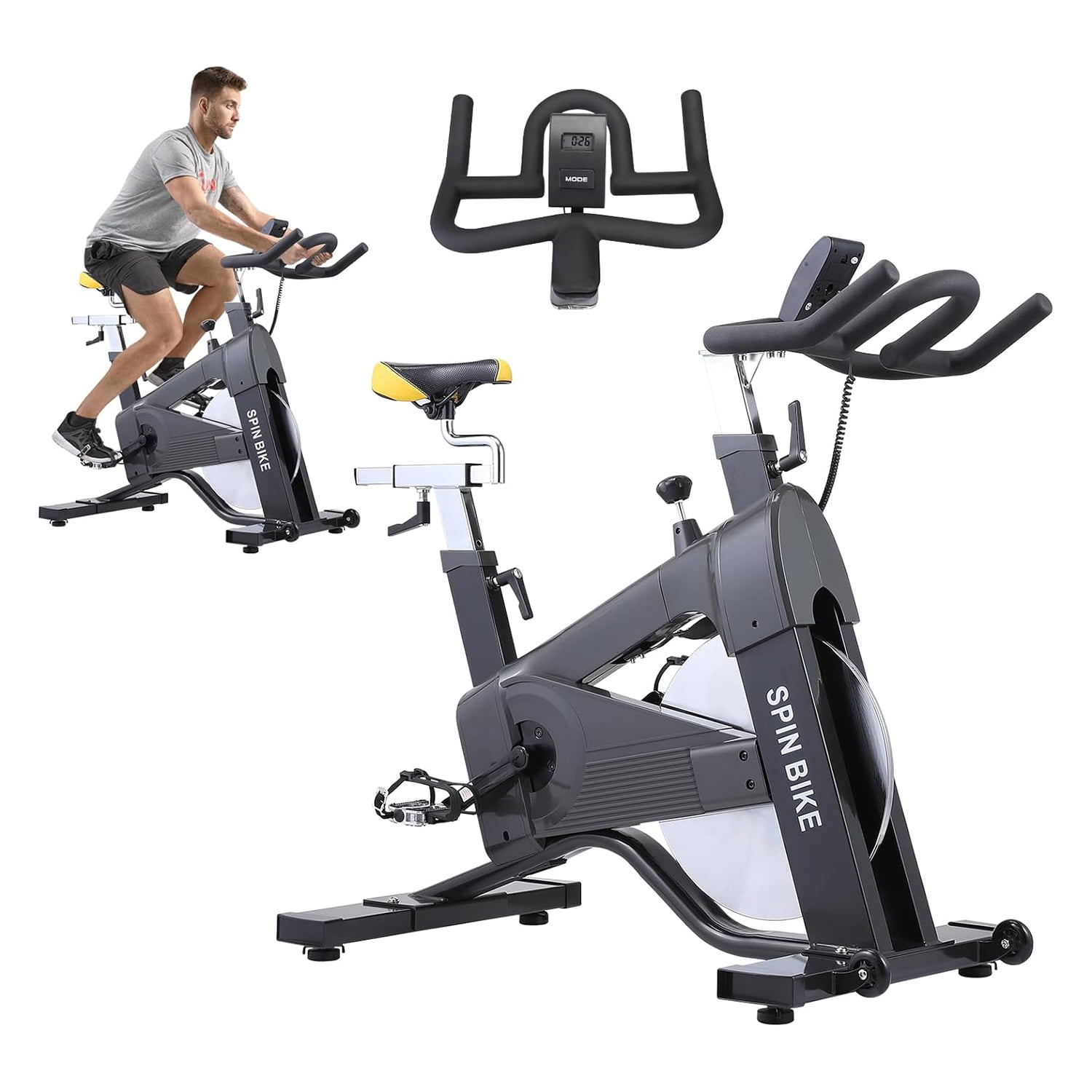 M optimized Commercial Exercise Bike, 300lbs Capacity Fitness ...