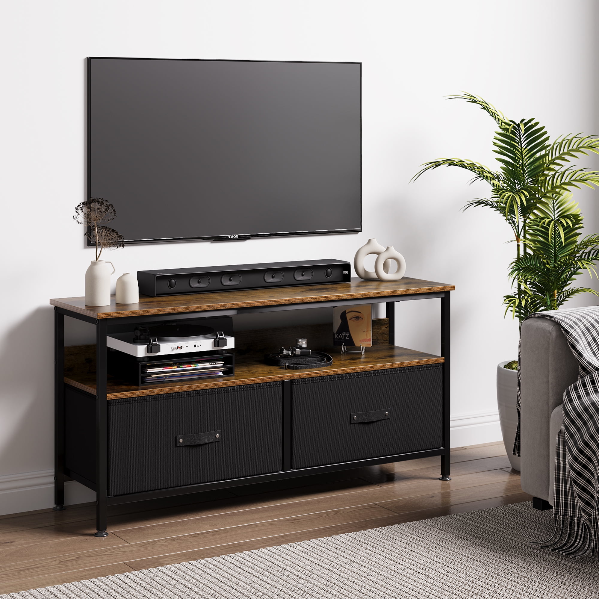 M optimized Dresser TV Stand Entertainment Center with Storage, 45 Inch ...