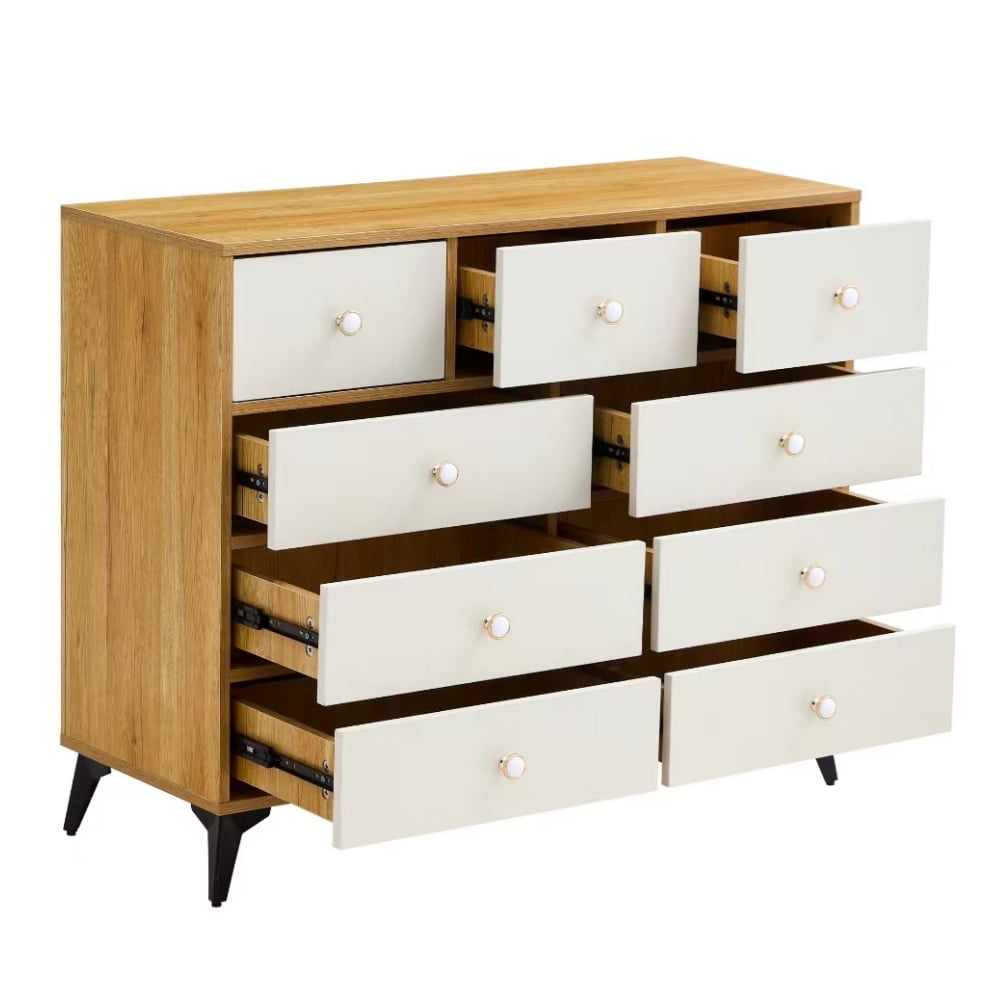 M optimized Dresser for Bedroom with 9 Drawers, Long Dresser Chest Of ...