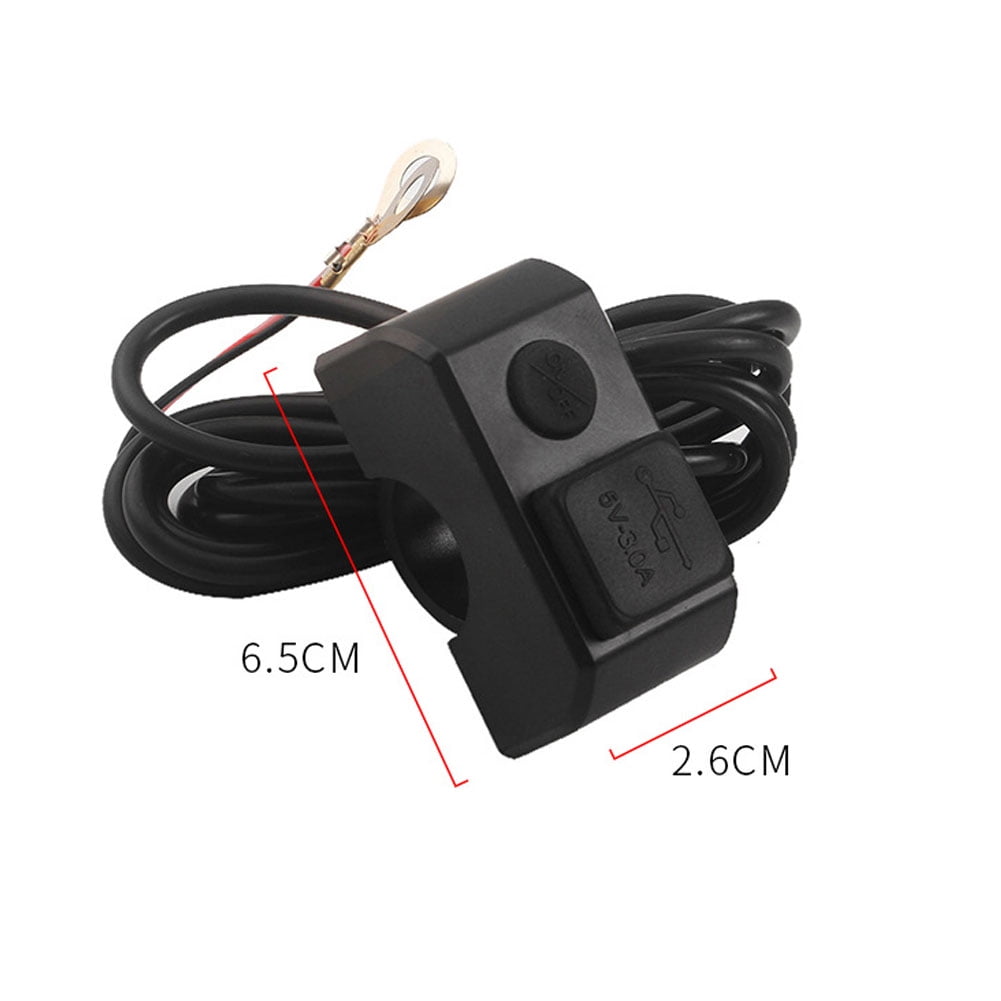 M optimized Dual Usb Port Motorcycle Handlebar Charger 12v To 5v 3a ...