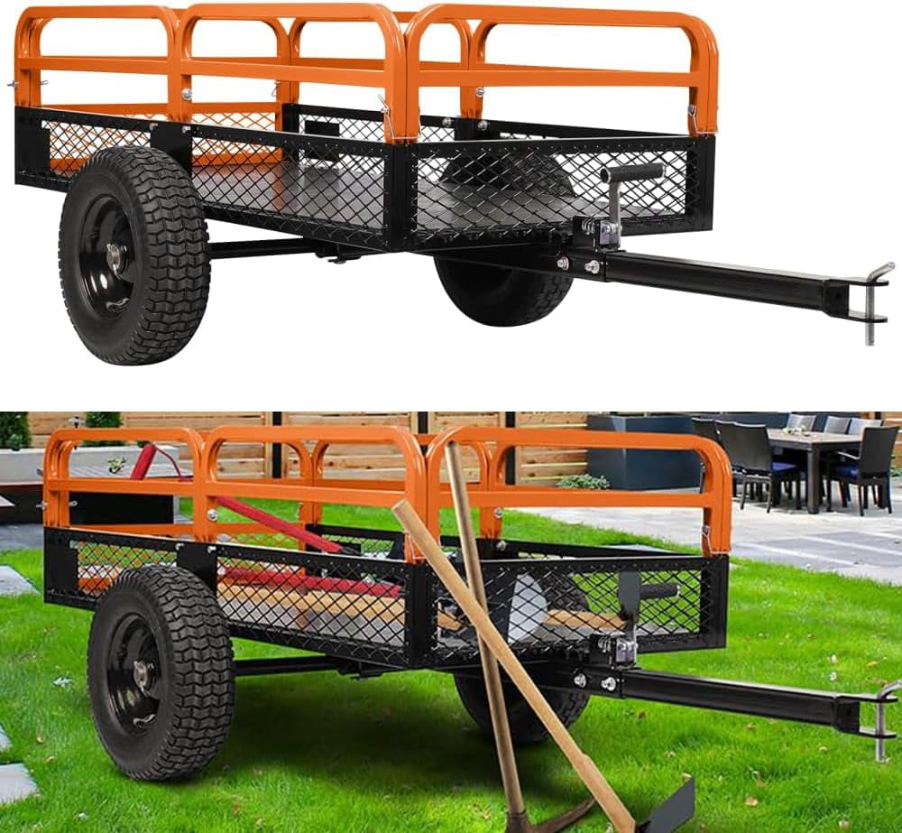 M optimized Dump Trailer Tow Behind Dump Cart, 1500 lbs 15 Cu. Ft ...