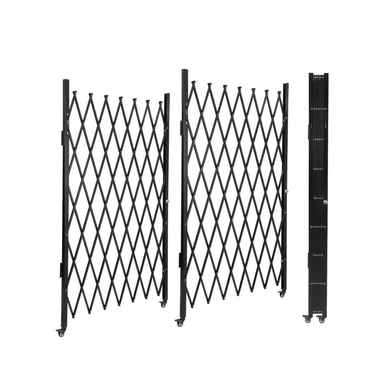 Retractable Driveway Fence 11.5x4.4ft Expandable Gate Retractable