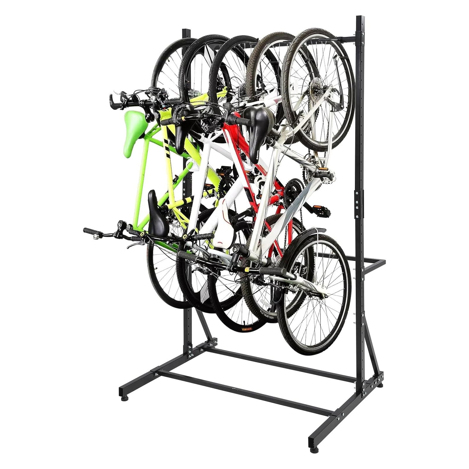 M optimized Freestanding Bike Rack for 5 Bicycles, Vertical Bike Rack ...
