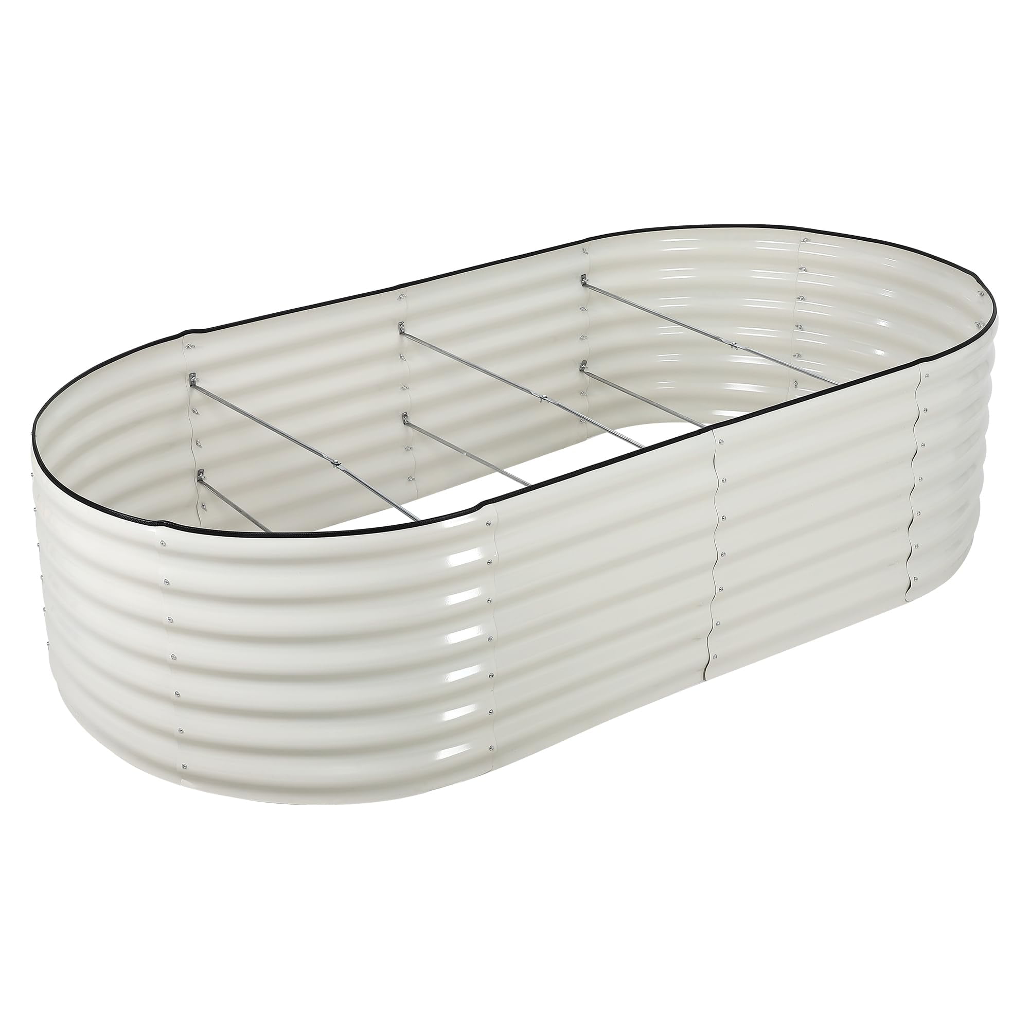 M optimized Galvanized Raised Garden Beds Kit 8ft x 4ft x 2ft, Large ...