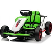 Yesfashion High Speed Go Kart 24V Battery Motors Kids Drifting Electric ...