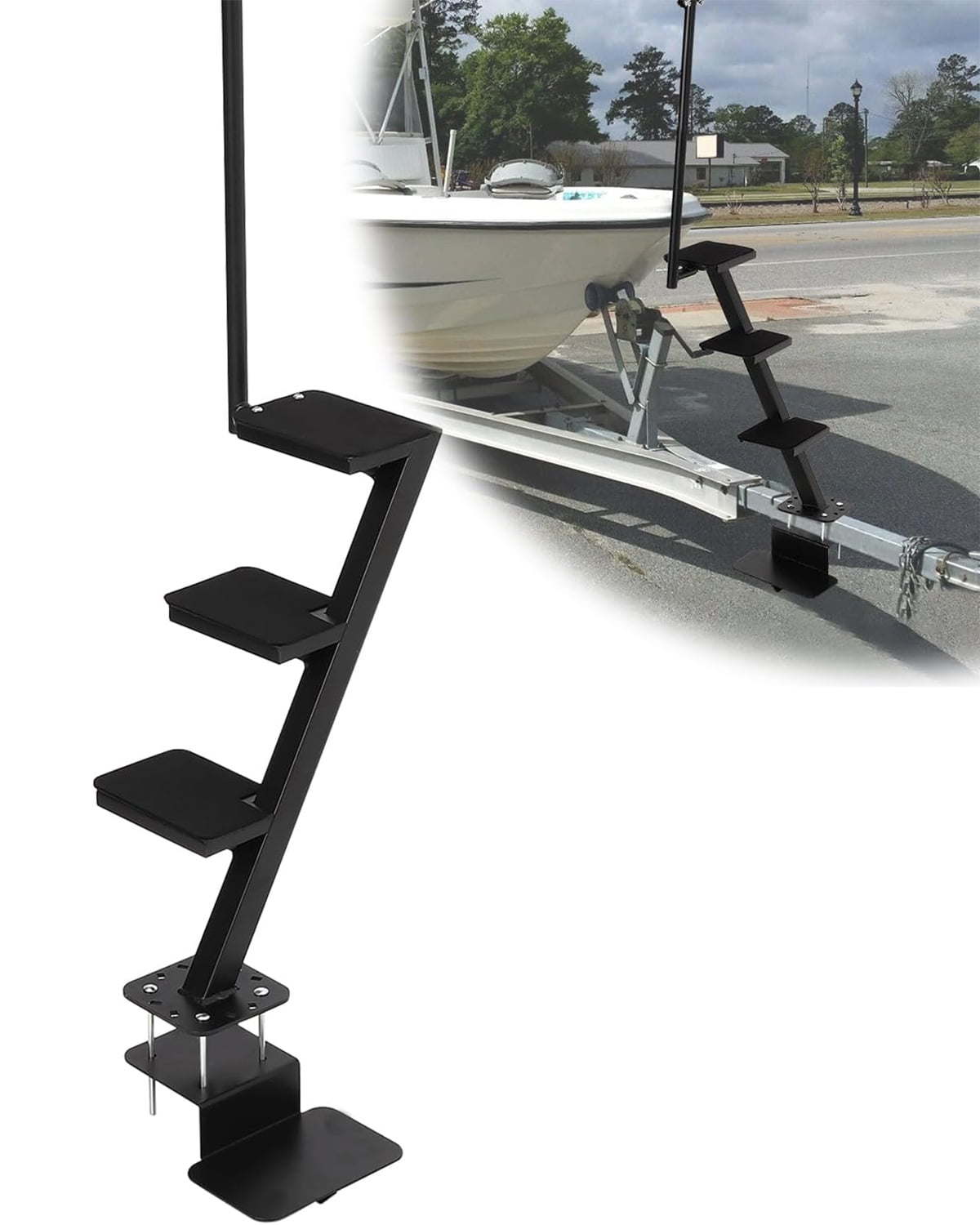 M optimized Heavy-Duty Boat Trailer Steps with Handle, 3-Step 4-Step ...