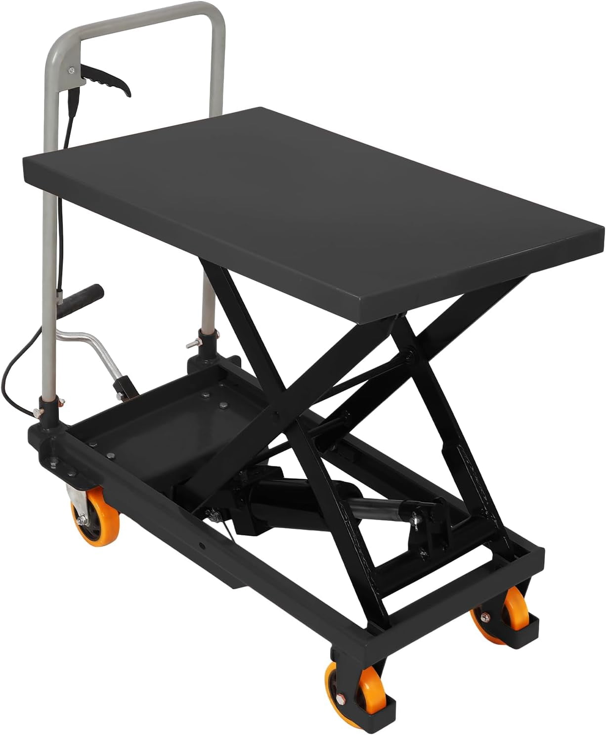 M optimized Hydraulic Lift Cart 500 lbs Load Capacity 28.50 inch Raised ...
