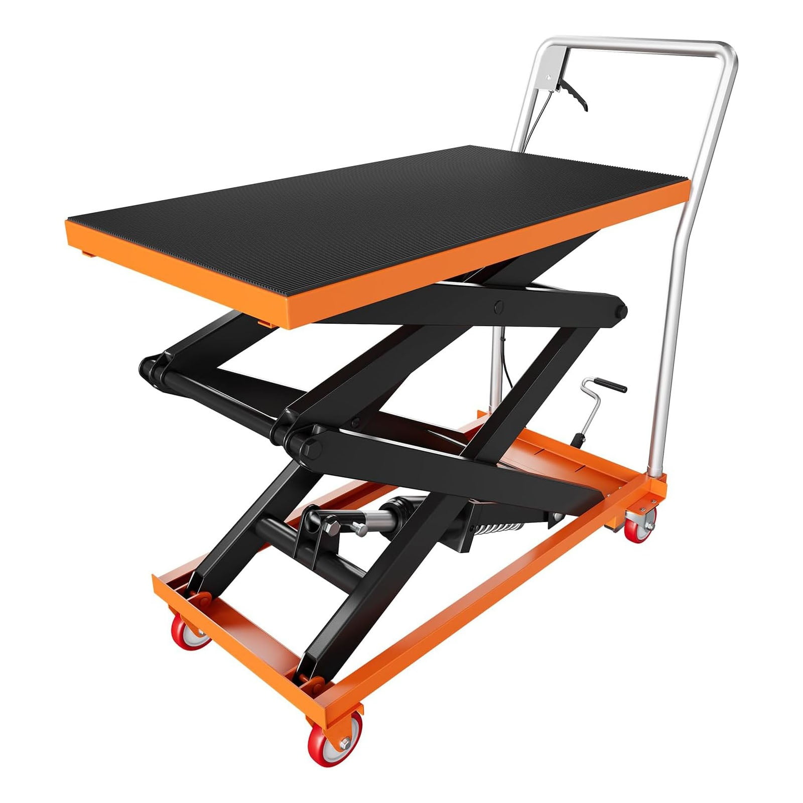 M optimized Hydraulic Lift Table Cart 330 Lbs Capacity, Double Scissor ...
