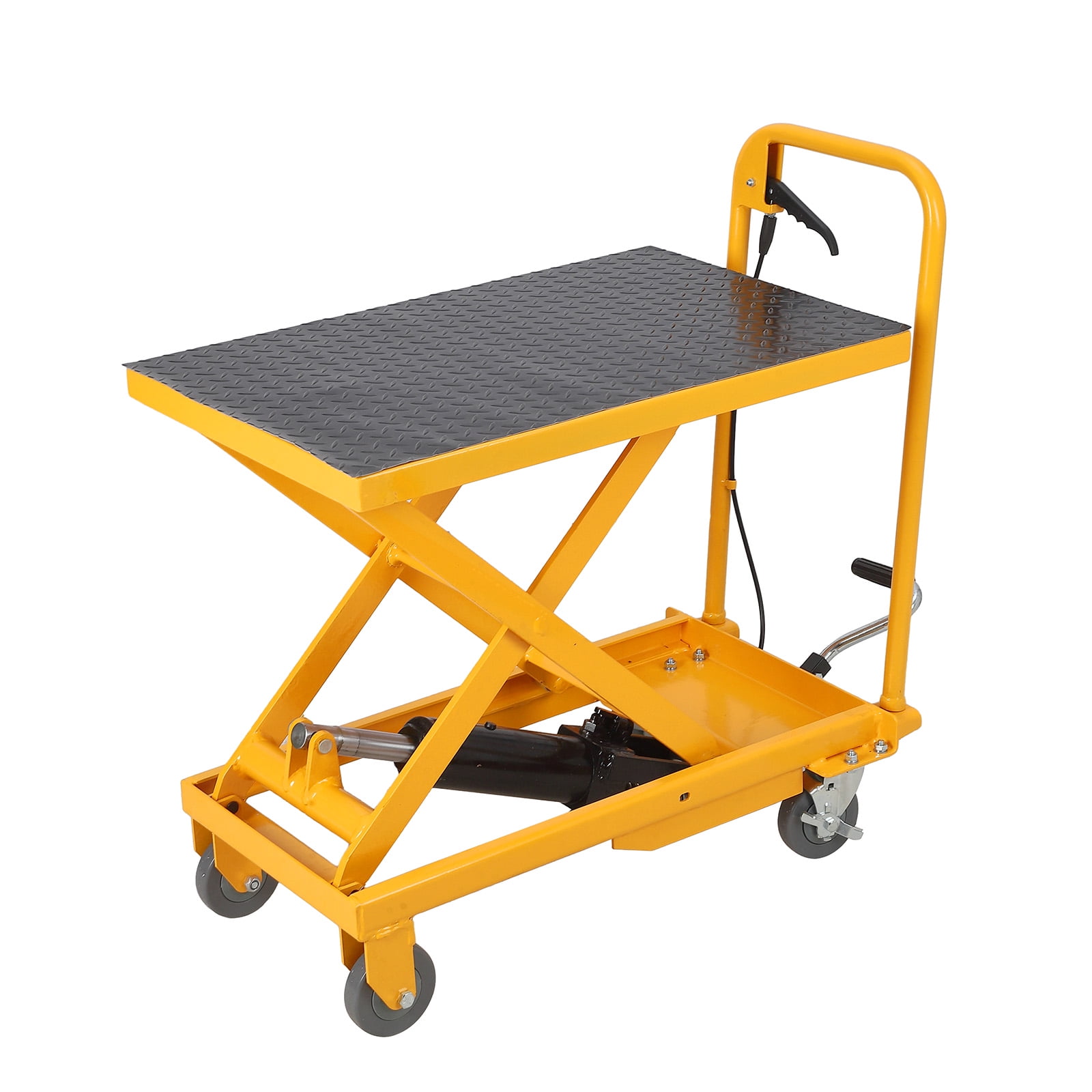 M optimized Hydraulic Lift Table Cart 500 lbs Load Capacity Raised ...