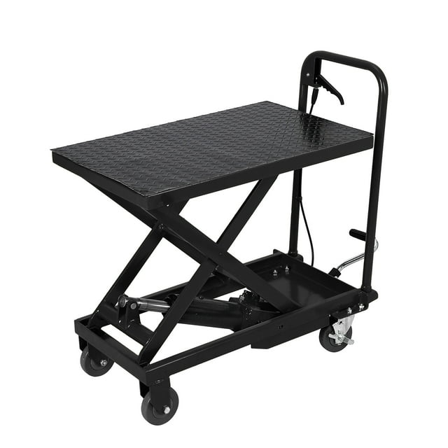 M optimized Hydraulic Lift Table Cart 500 lbs Load Capacity Raised ...