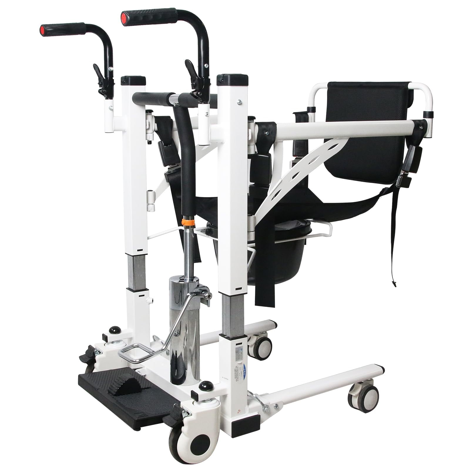 M optimized Hydraulic Patient Lift Transfer Chair, Bathroom Wheelchair ...