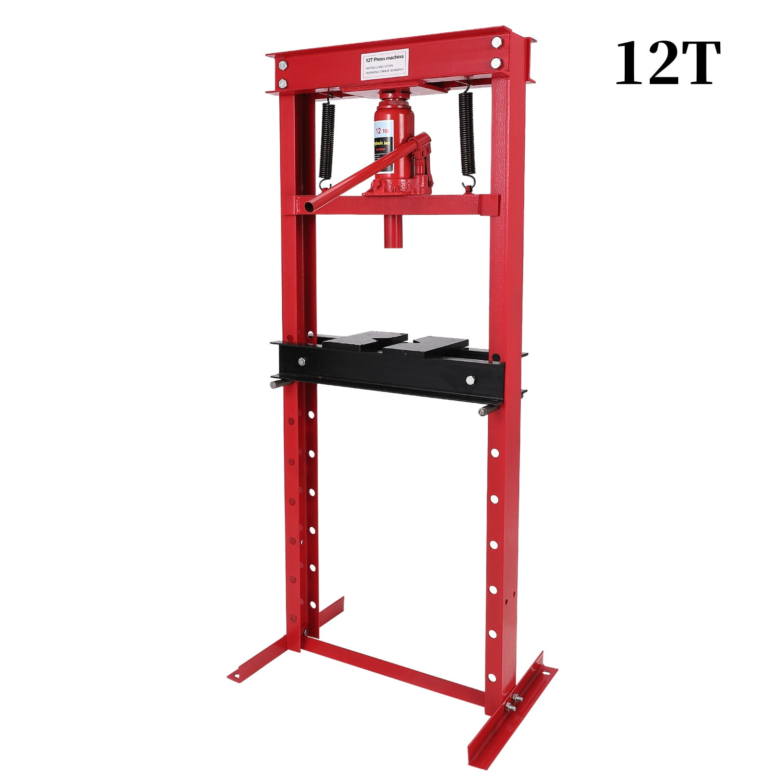 M optimized Hydraulic Shop Press 12 Ton H-Frame Benchtop Garage Floor ...