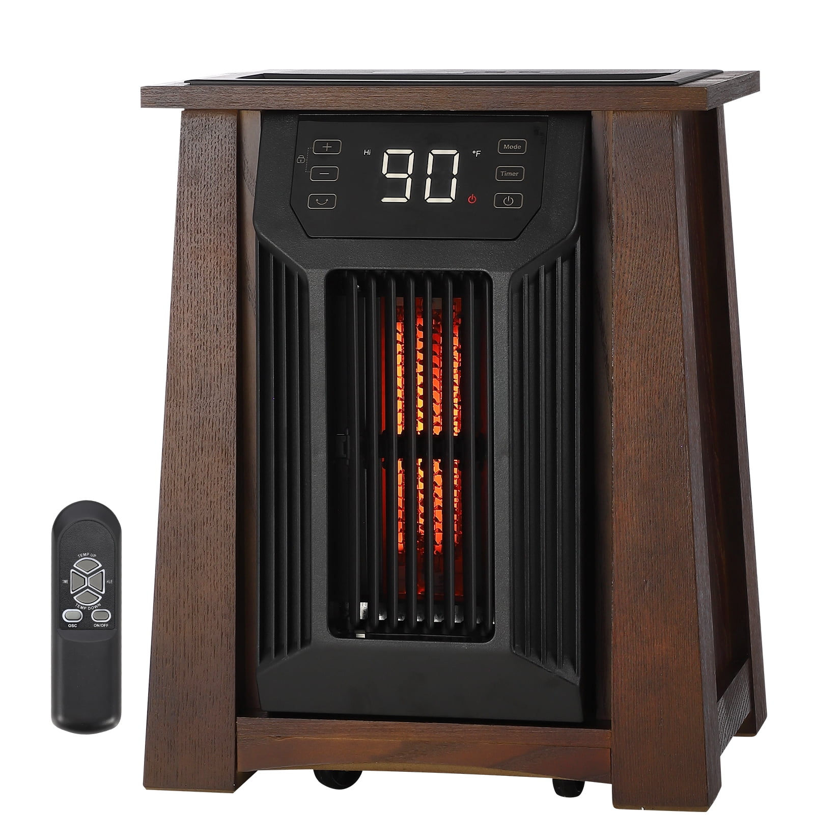 M optimized Infrared Quartz Heater with 8 Heating Elements, 1500W ...