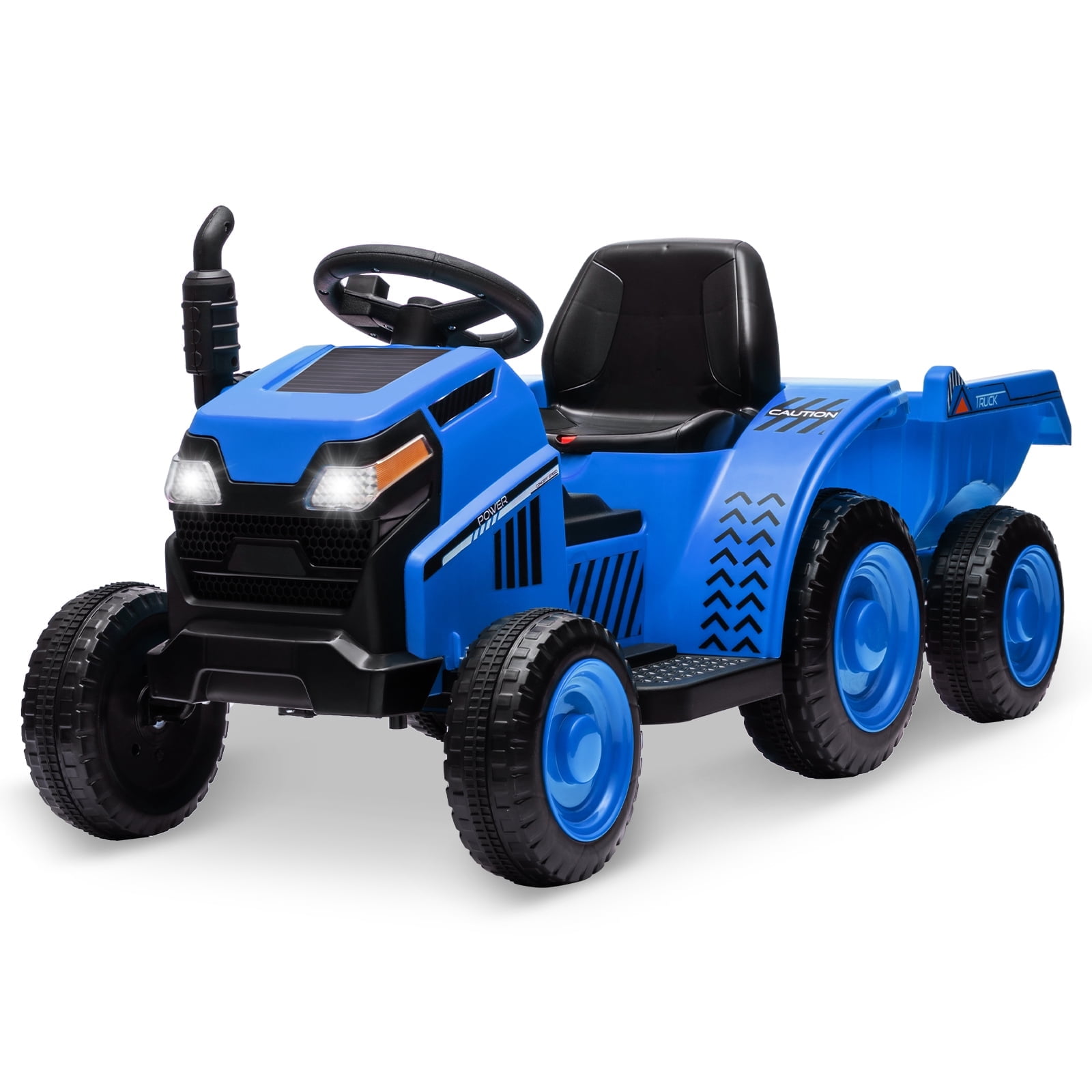 M optimized Kids Ride on Tractor with Trailer, 6V Battery Power ...