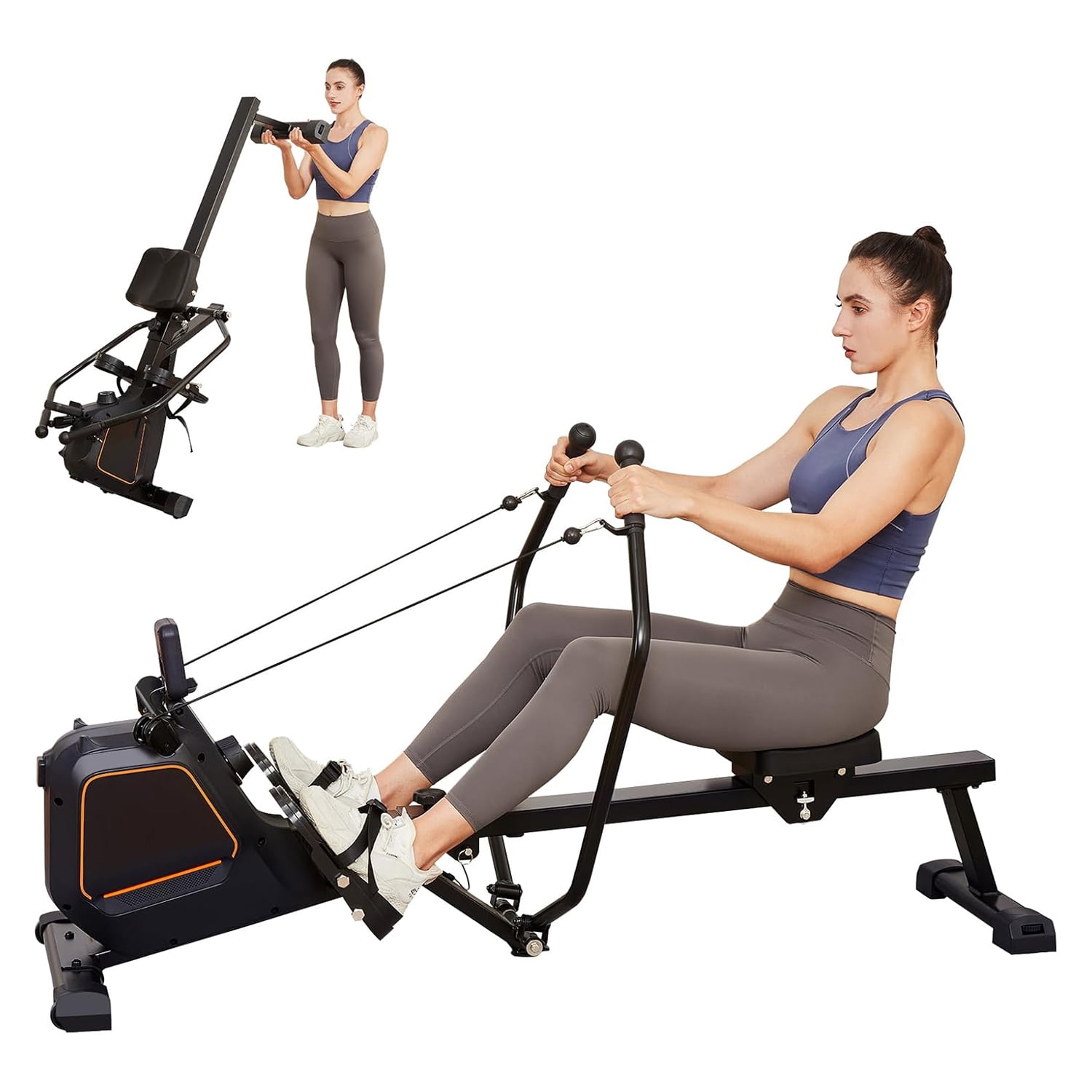 M optimized Magnetic Rower Machine for Home, Rowing Machine, 14 Level ...