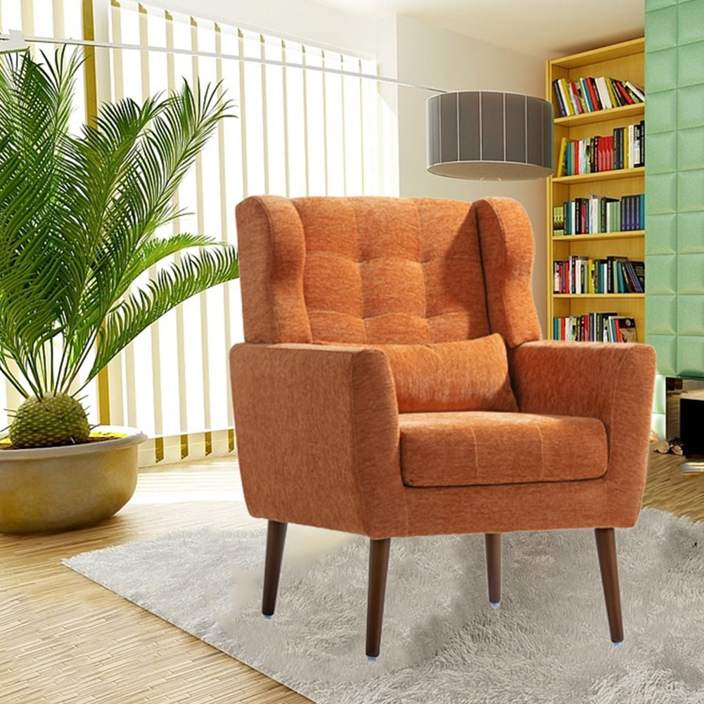 M optimized Modern Accent Chair Mid Century Upholstered Reading Chairs ...