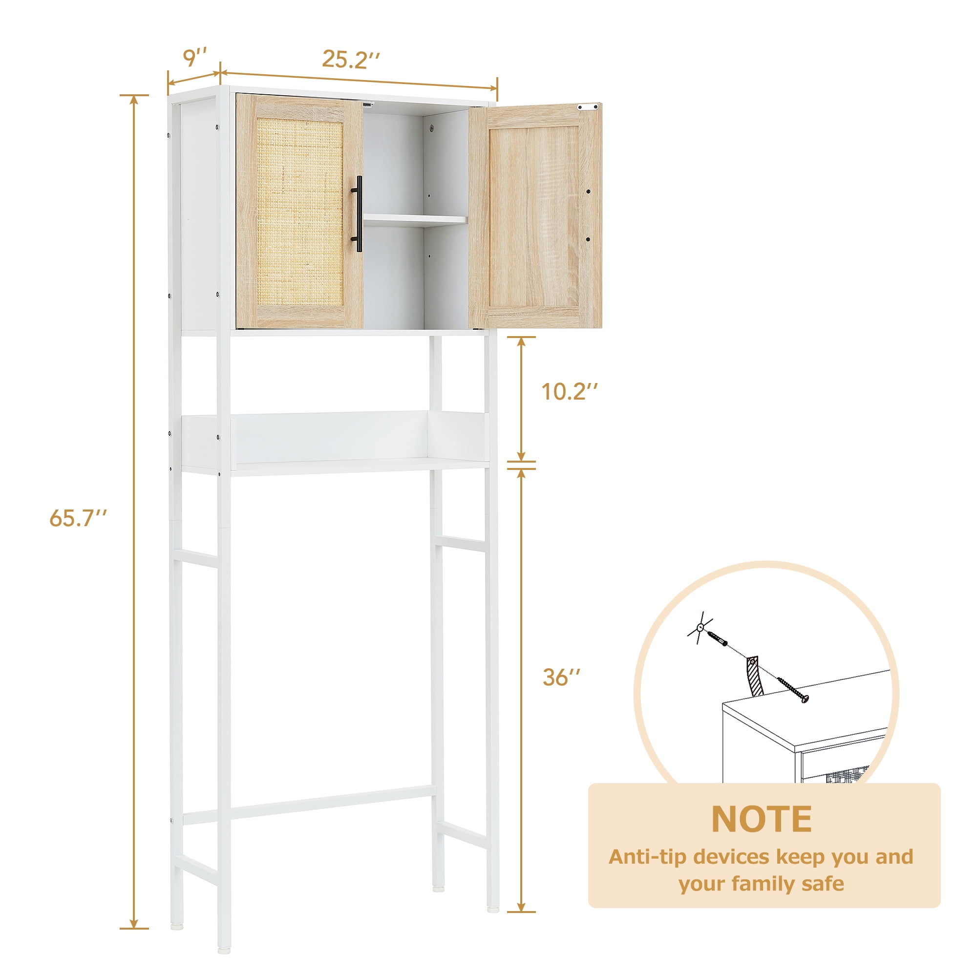 M optimized Over The Toilet Storage Cabinet, Over Toilet Bathroom ...