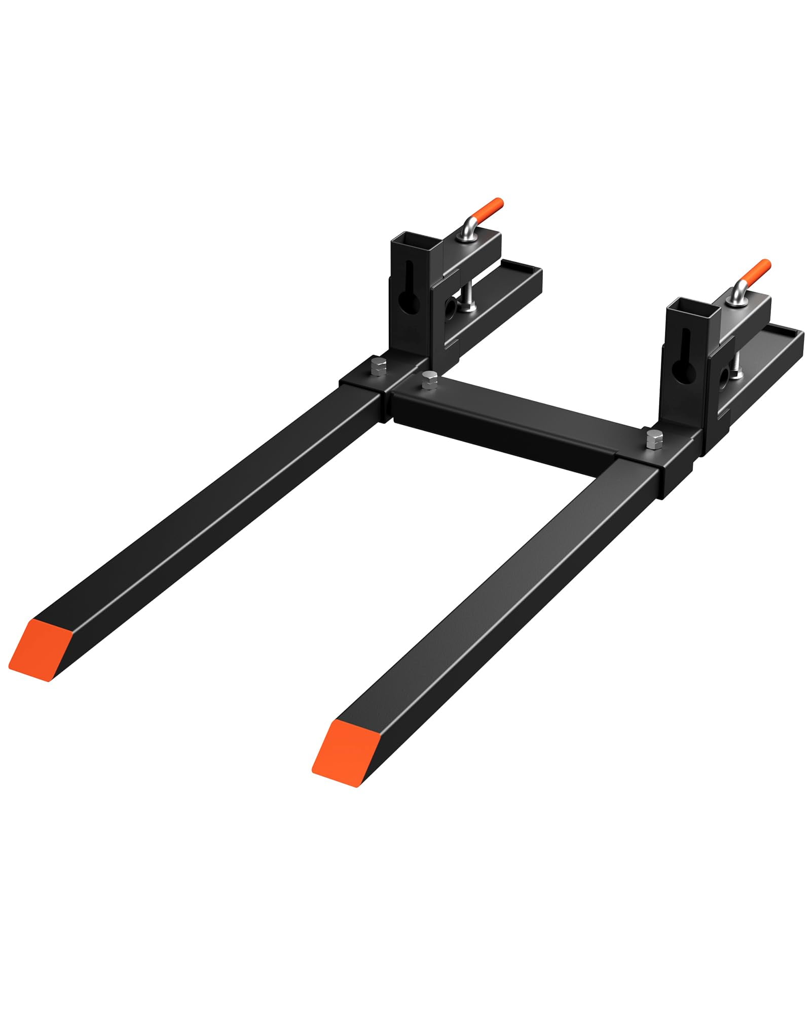 M optimized Pallet Forks with Adjustable Stabilizer Bar, 2000 lbs Clamp ...