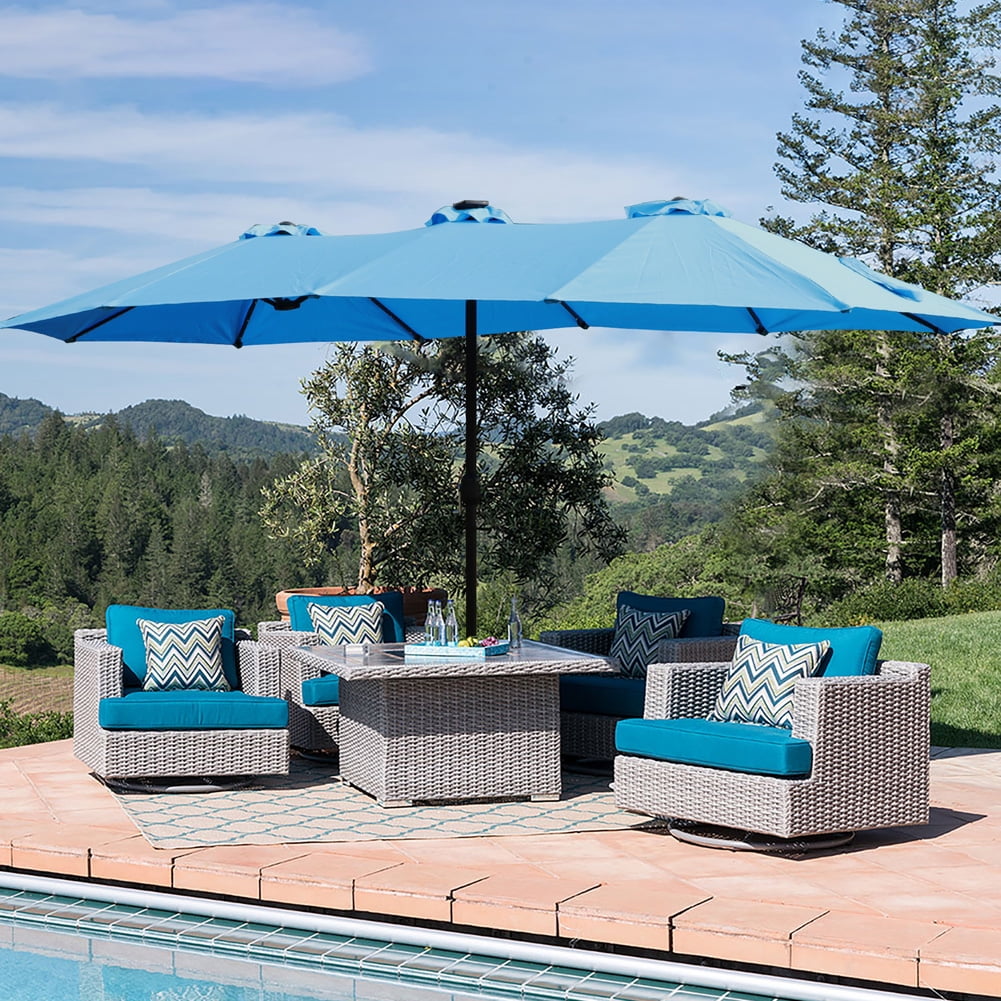 M optimized Patio Umbrellas, Table Umbrella with 12 Ribs, 3 Air Vents ...