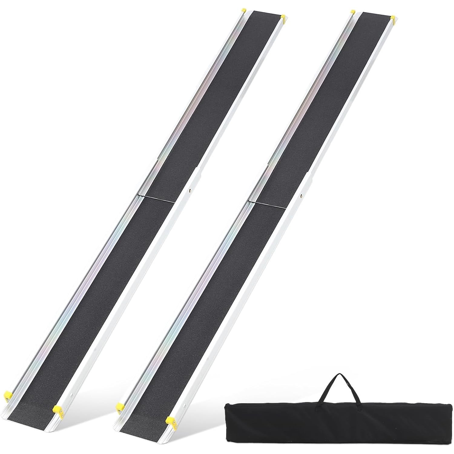 M optimized Portable Wheelchair Ramp for Steps, 3-7ft Adjustable Ramp ...