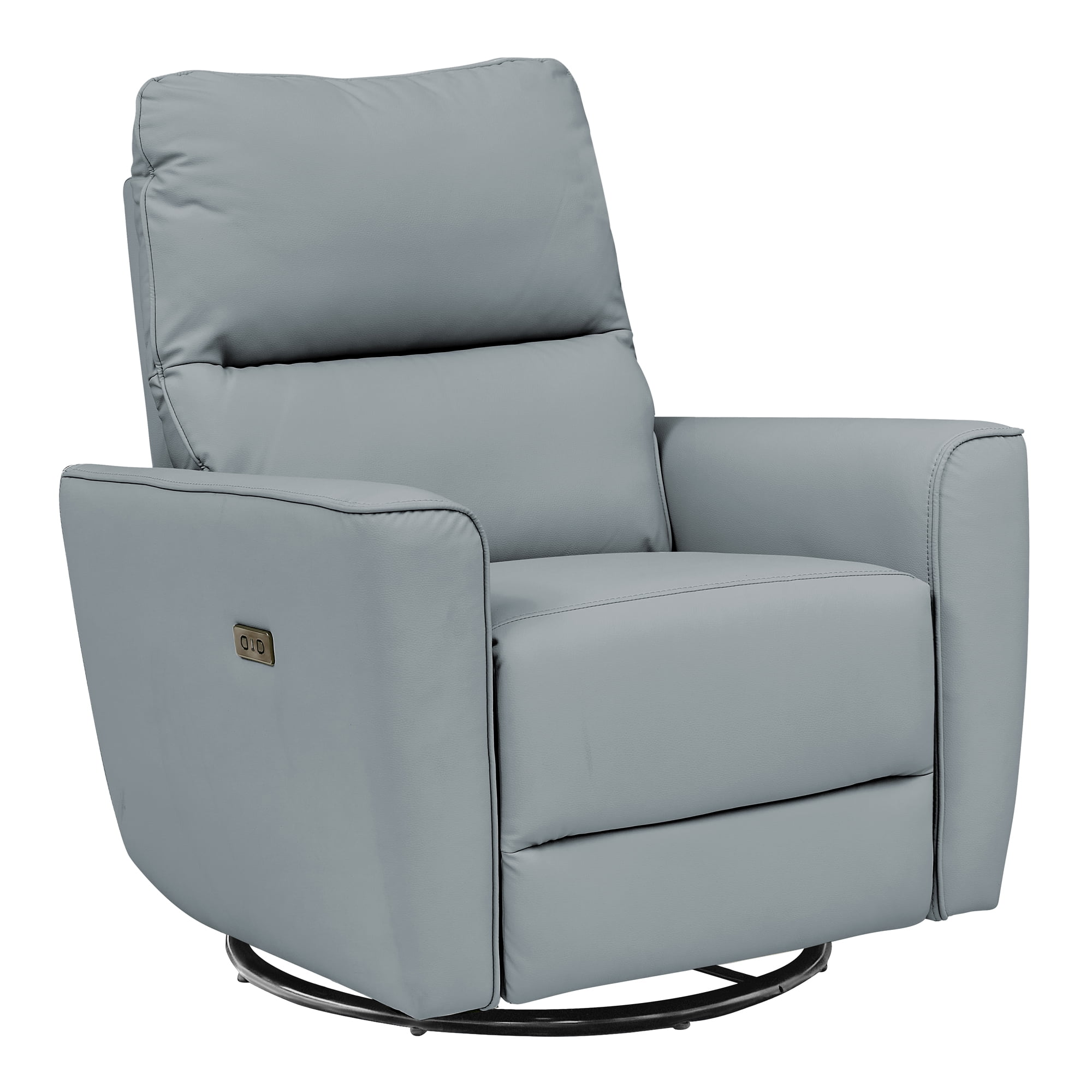 M optimized Power Swivel Recliner Chair, PU Leather Upholstered Rocker ...