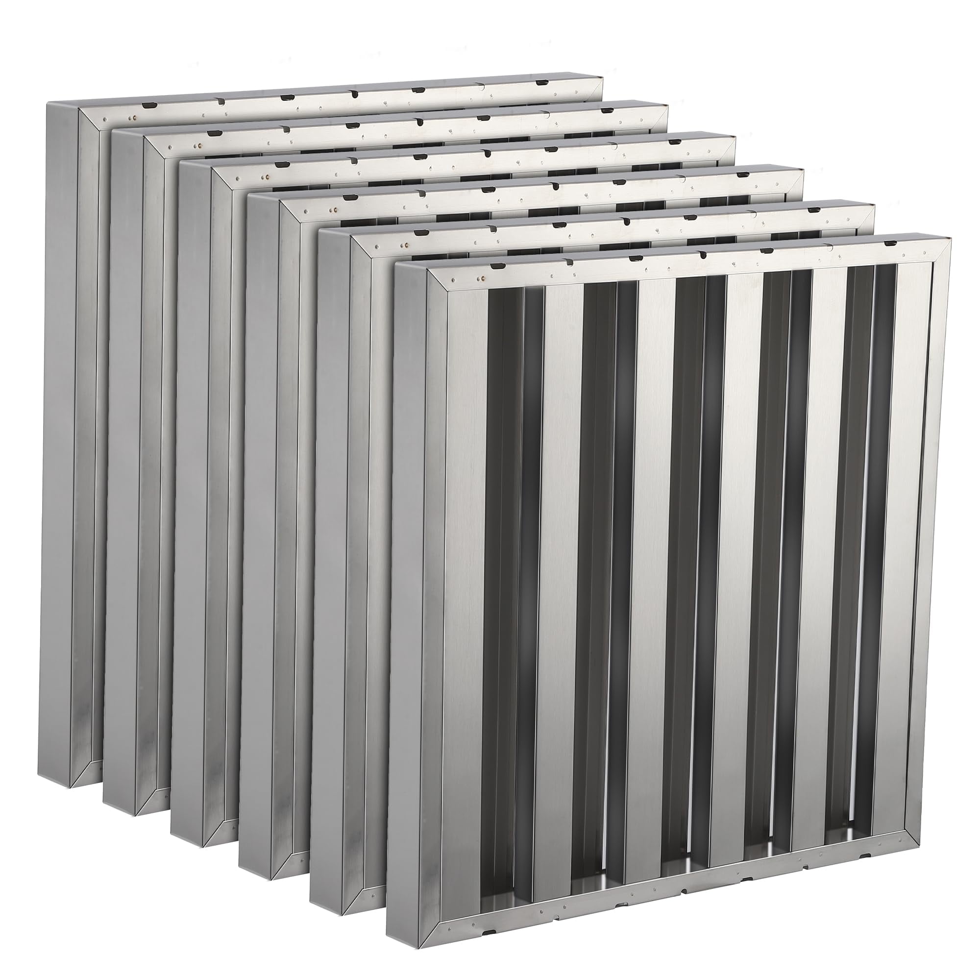 M optimized Range Hood Filters 430 Stainless Steel 5 Grooves Commercial ...