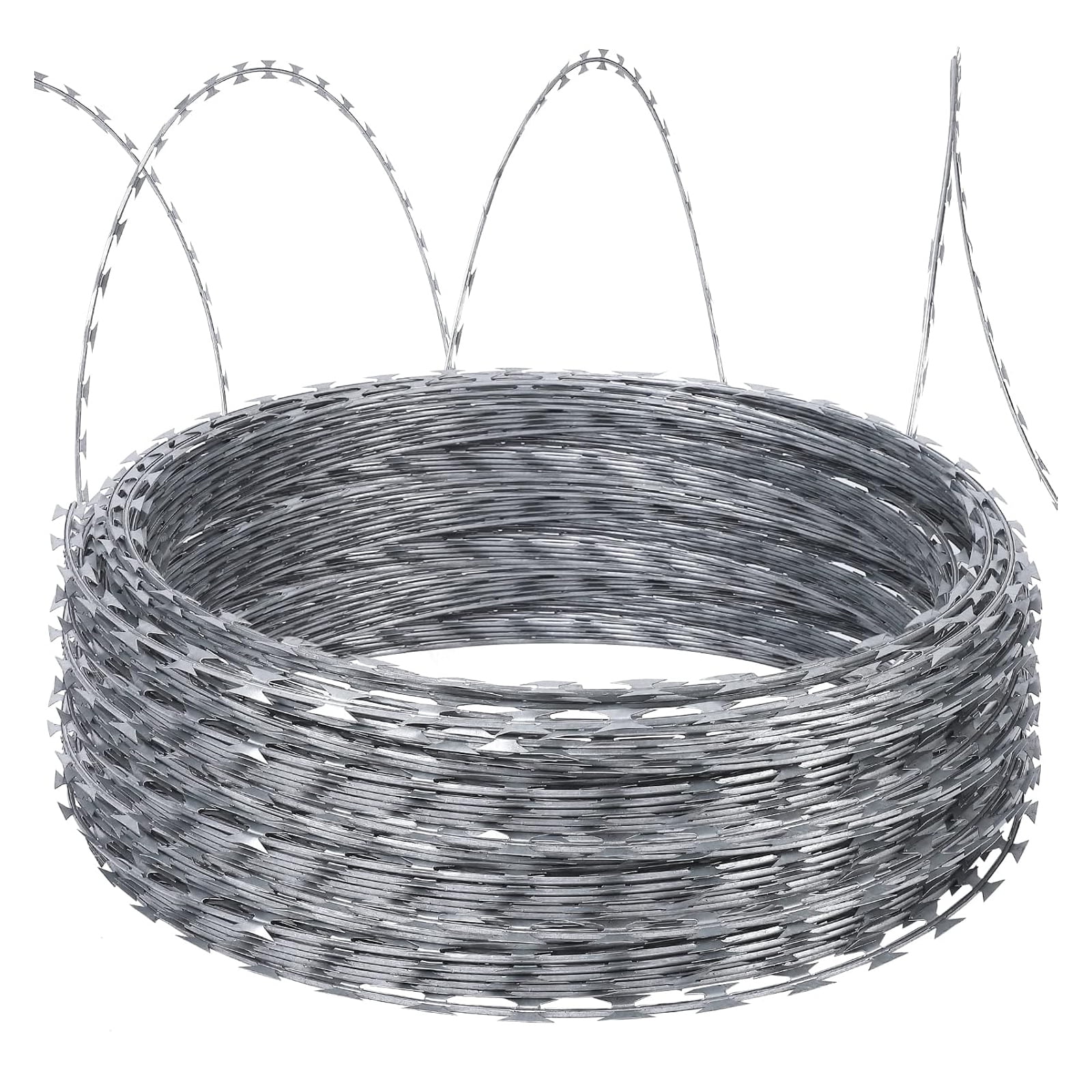 M optimized Razor Wires Razor Barbed Wire 250ft 5 Rolls Razor Wire ...