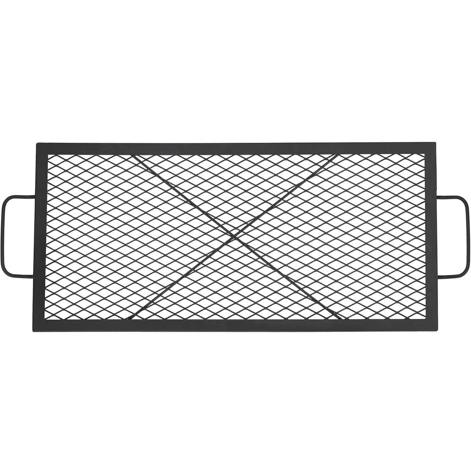 M optimized Rectangle Fire Pit Cooking Grill Grate, X-Marks Fire Pit ...