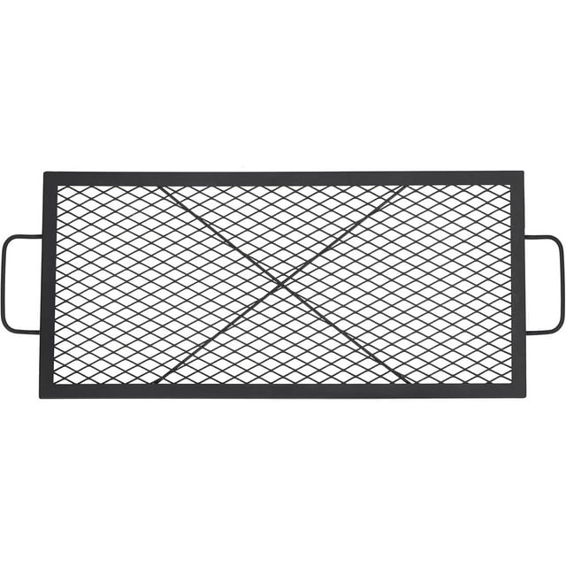 M optimized Rectangle Fire Pit Cooking Grill Grate, X-Marks Fire Pit ...