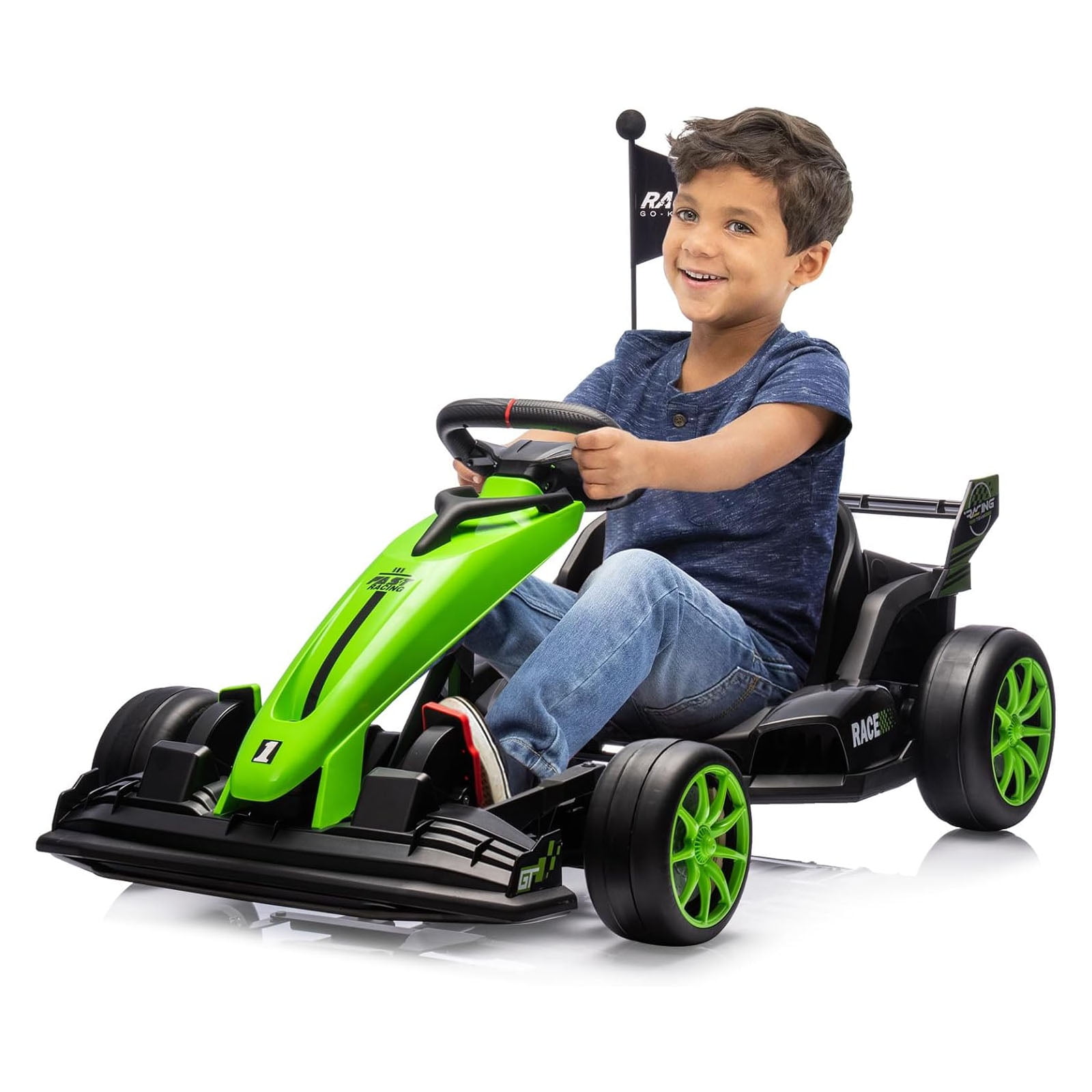 M optimized Ride On Go Kart for Kids, 24V 7AH Battery Two 200W Motors ...