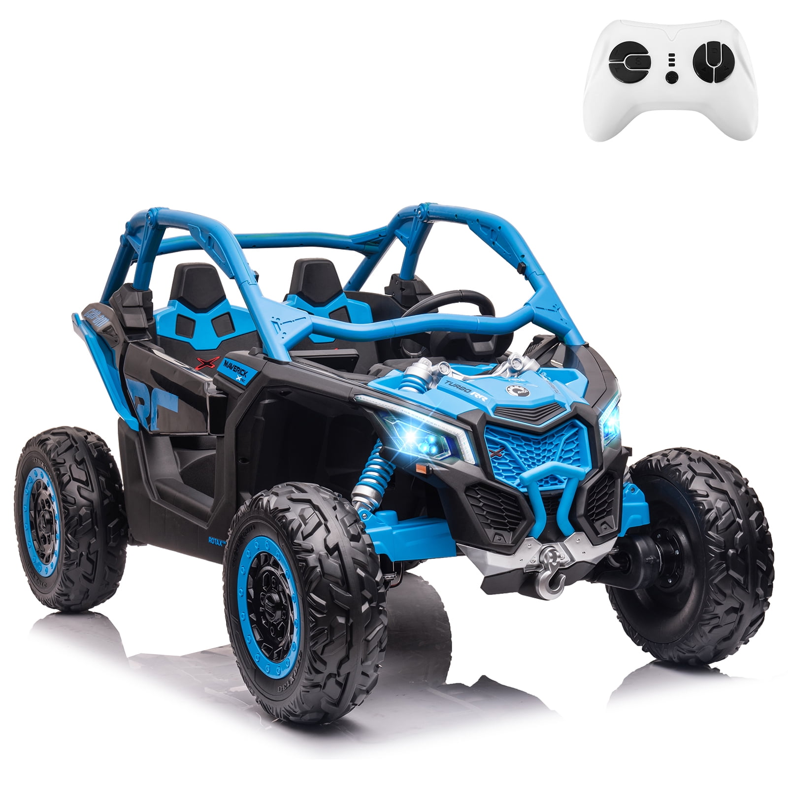 M optimized Ride on UTV with Remote Control for Kids, 2 * 24V Batteries ...