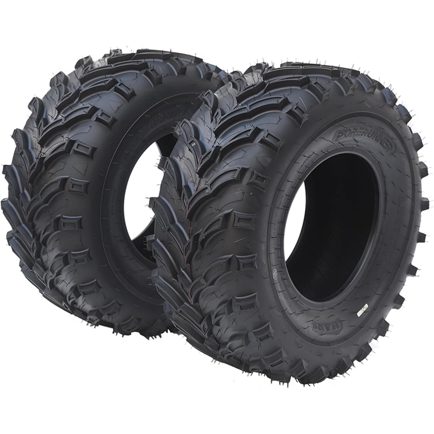 M optimized Set of 2 ATV UTV 25x12-10 Off-Road Tires 6 Ply Tubeless All ...