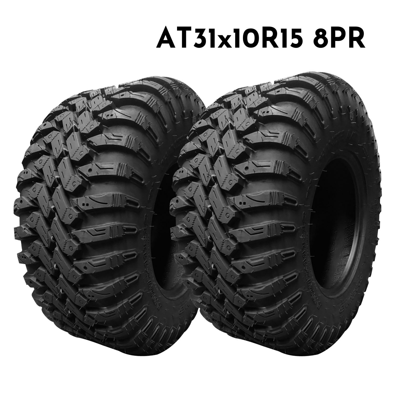 M optimized Set Of 2 UTV ATV Tires 31x10R15-8PR Heavy Duty 8-Ply Radial ...