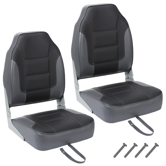 M optimized Set of 2 Premium High Back Folding Boat Seat, Marine Seats ...