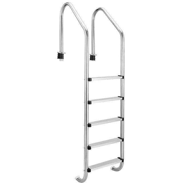 M optimized Stainless Steel Inground Swimming Pool 5 Step Ladder with ...