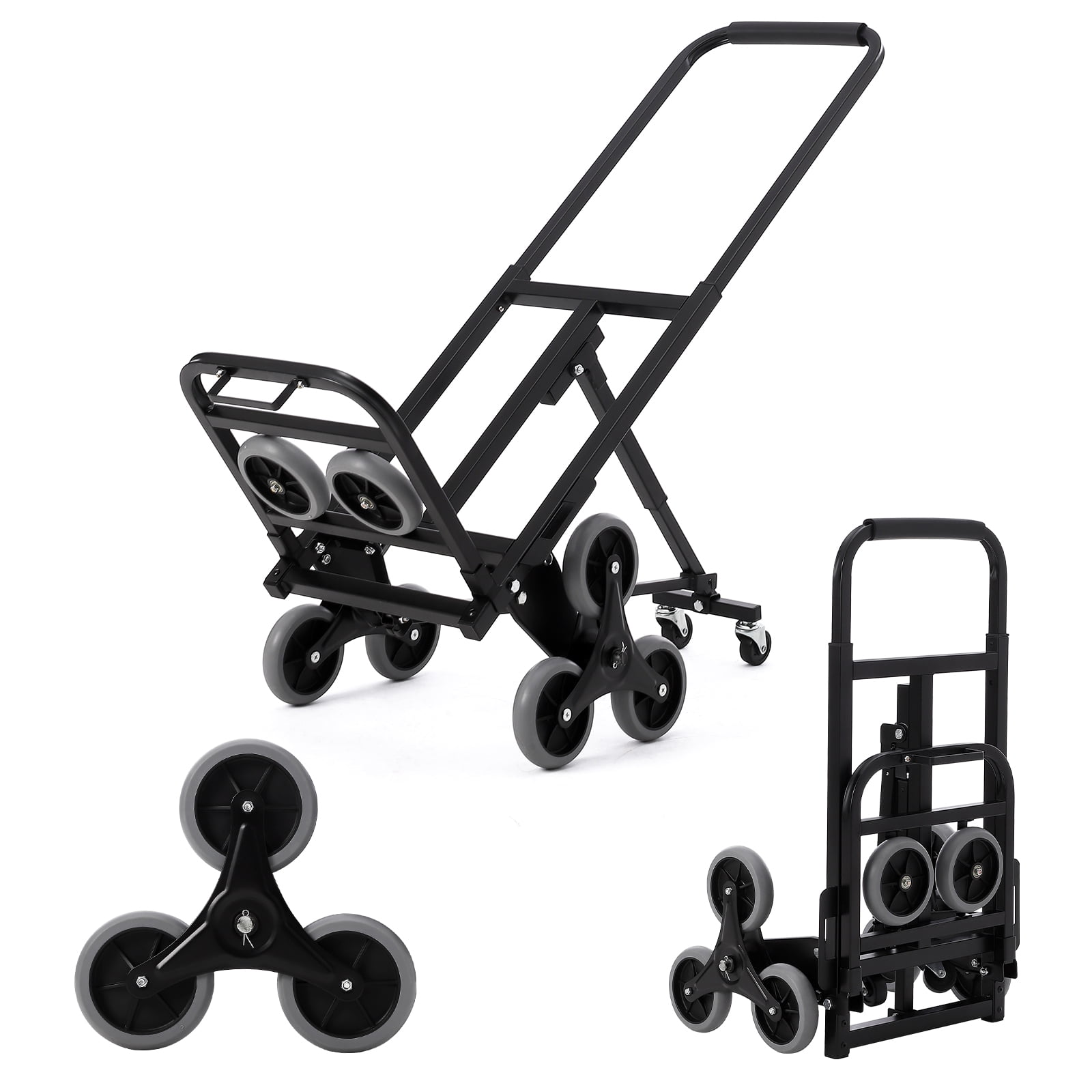 M optimized Stair Climbing Hand Truck, 330 lbs Heavy Duty Foldable ...