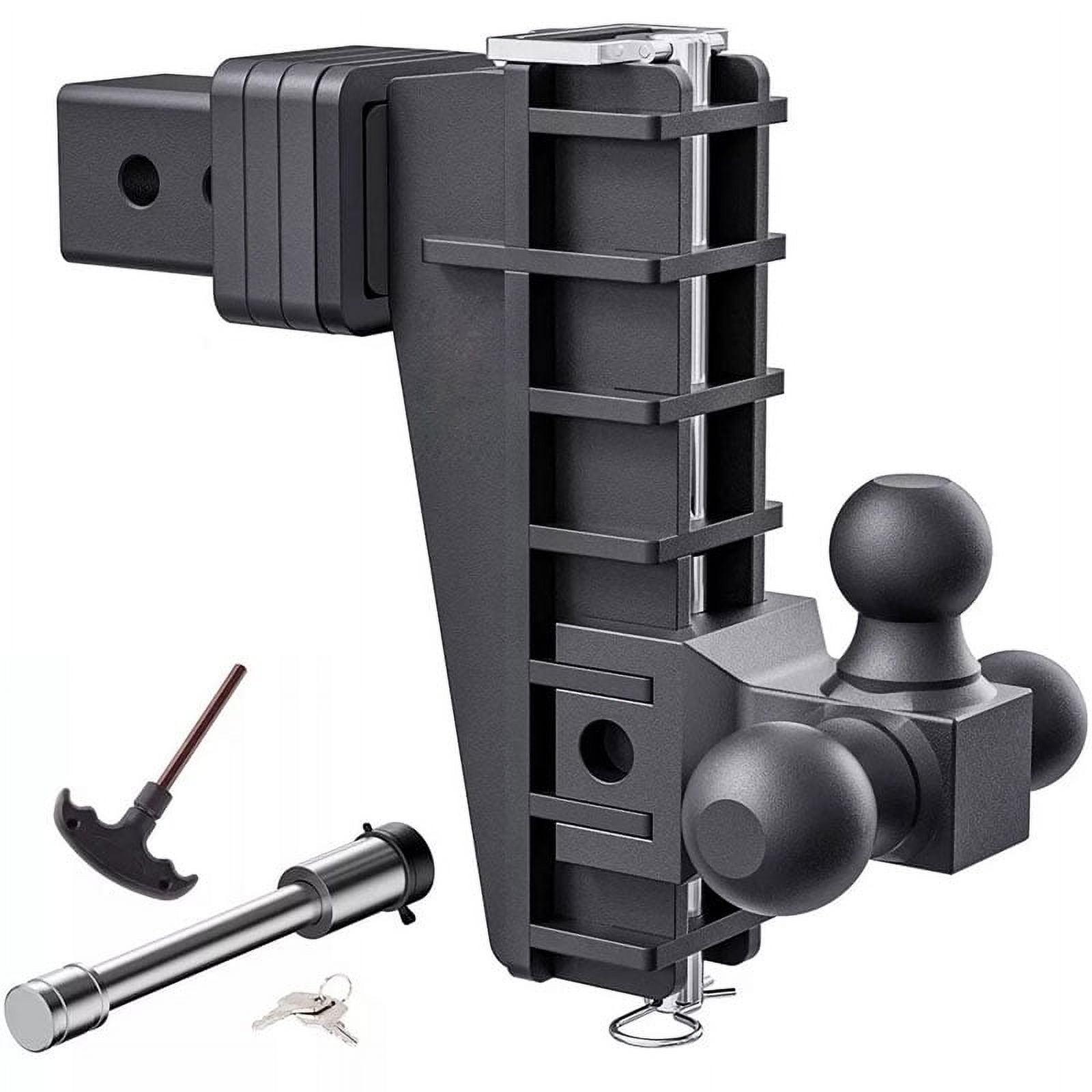 M optimized Steel Adjustable Trailer Hitch, Tri-Ball Trailer Hitch Ball ...