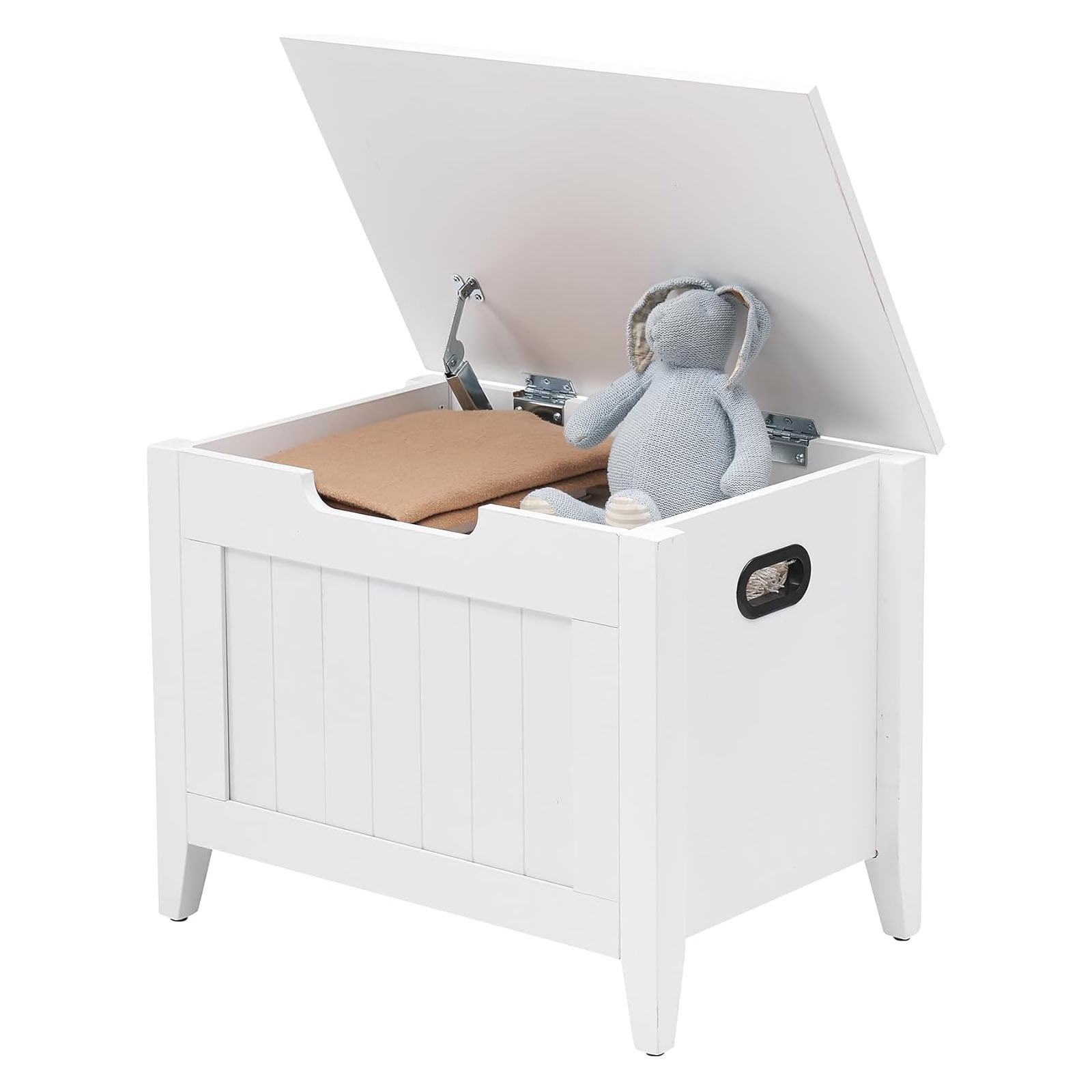 M optimized Storage Bench with Safety Hinges, 23.6"x15.7"x18.1" Flip-Top Shoe Bench with Wood ...