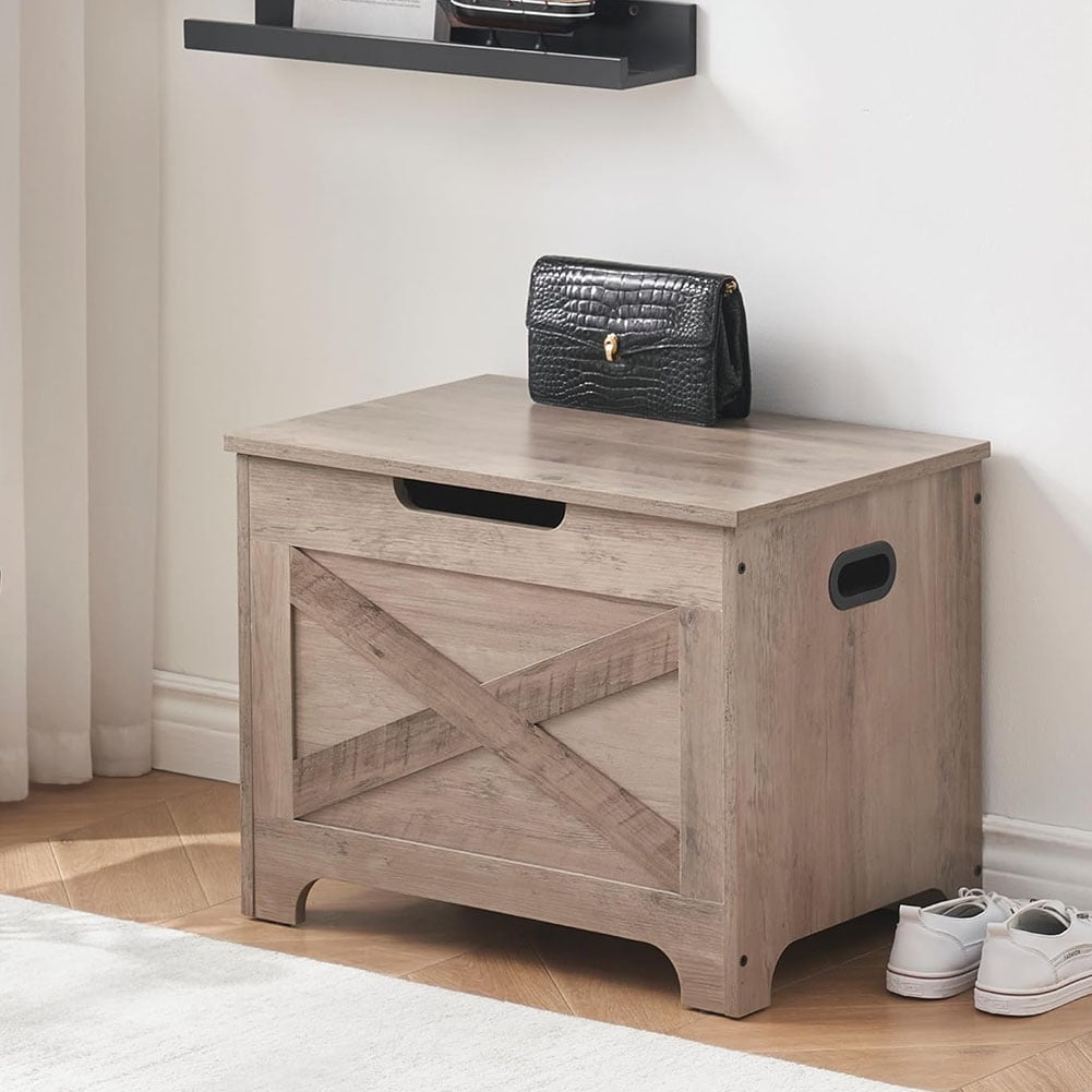 M optimized Storage Chest, Storage Bench with Safety Hinge, Barn Style ...