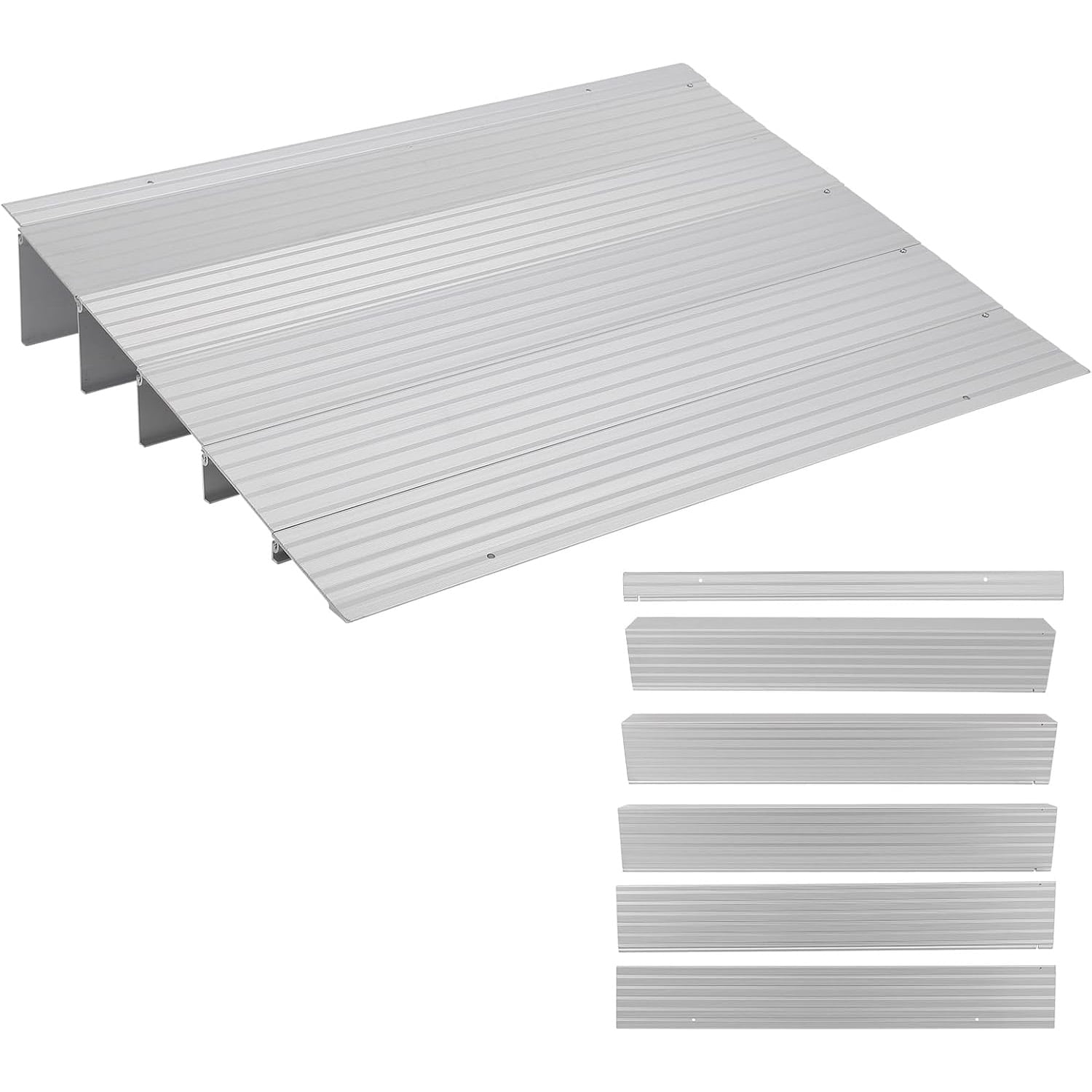 Roromall Threshold Ramps for Doorways, Door Threshold Ramp 5" Rise ...