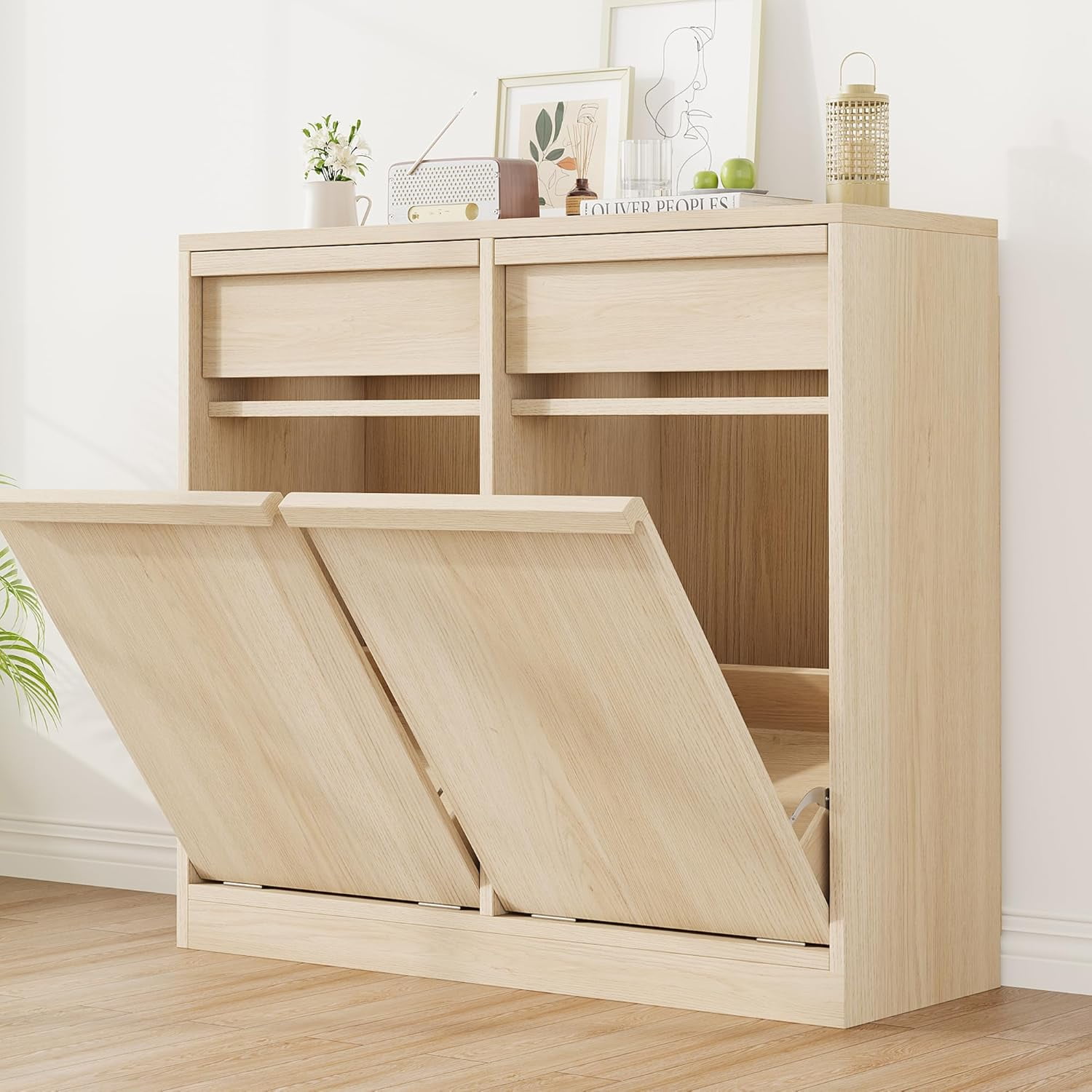 M optimized Tilt Out Trash Cabinet, Hidden Trash Cabinet with 10/20 ...