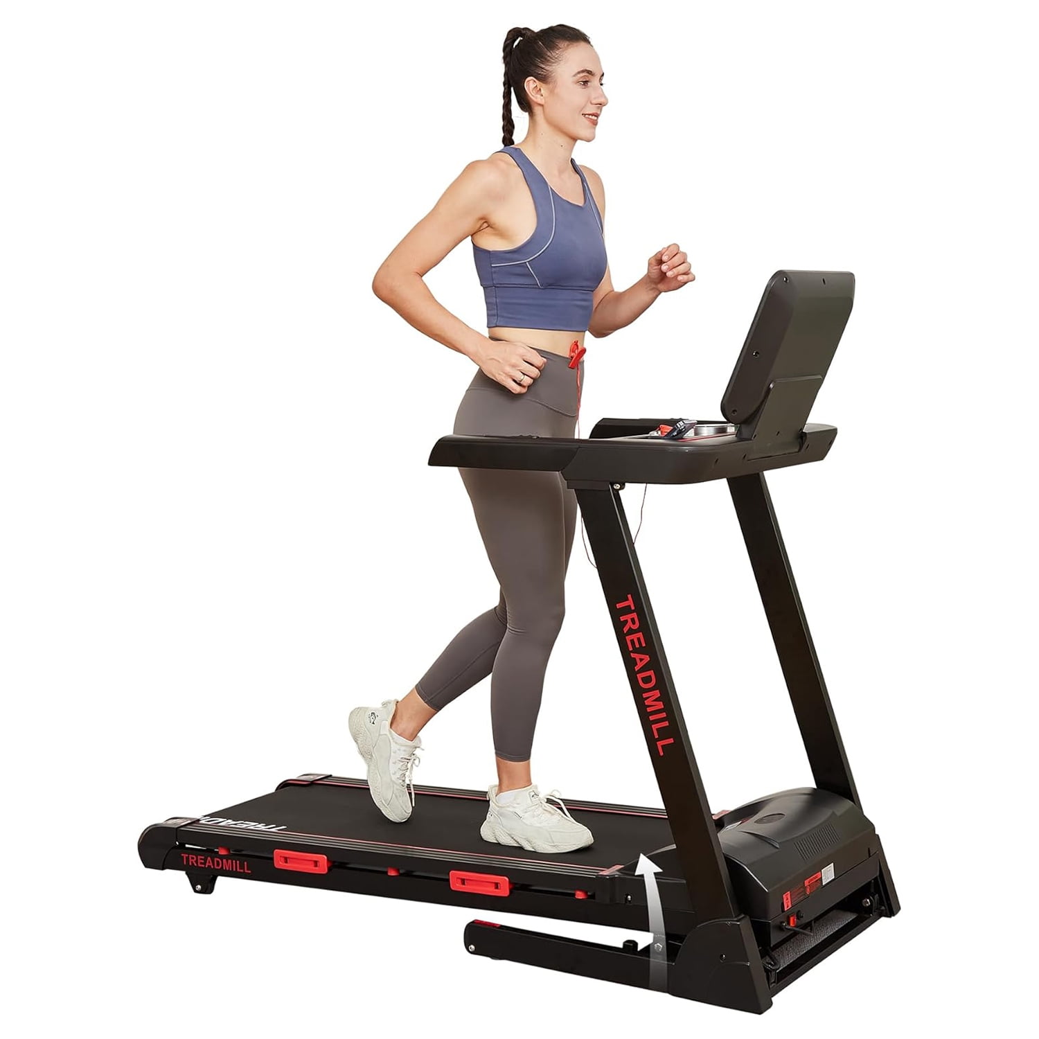 M optimized Treadmill with Auto Incline, Home Folding Treadmill with ...
