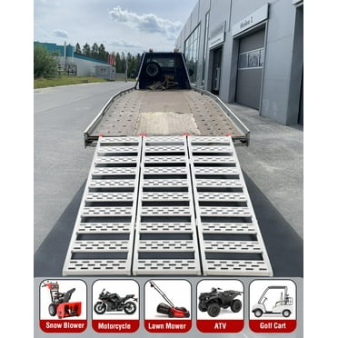Aluminum Ramps, 1 Pack, 8810 lbs Capacity, Heavy-Duty Ramps with Top ...