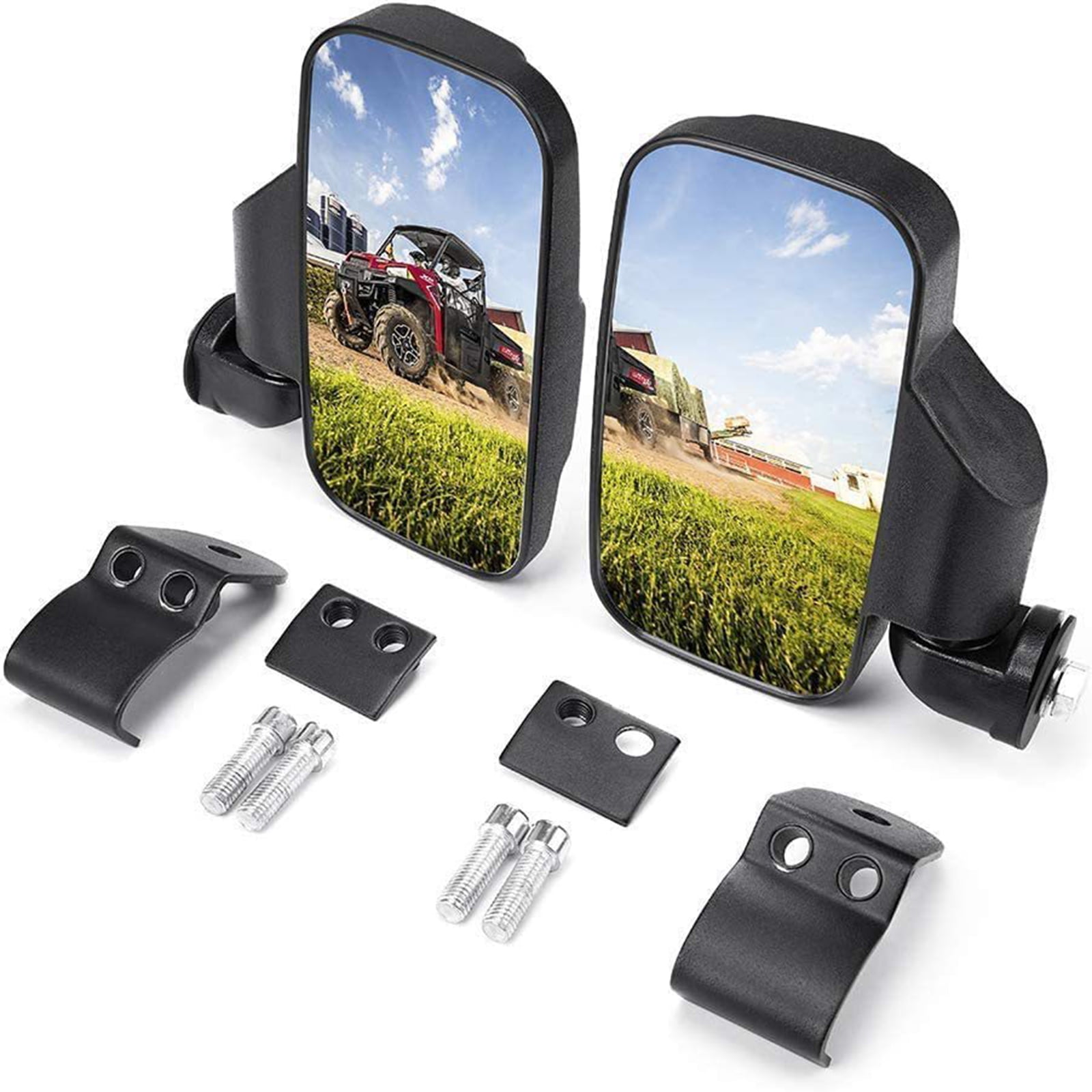 M optimized UTV Adjustable Side Mirror Center Mirror Set 360 ...