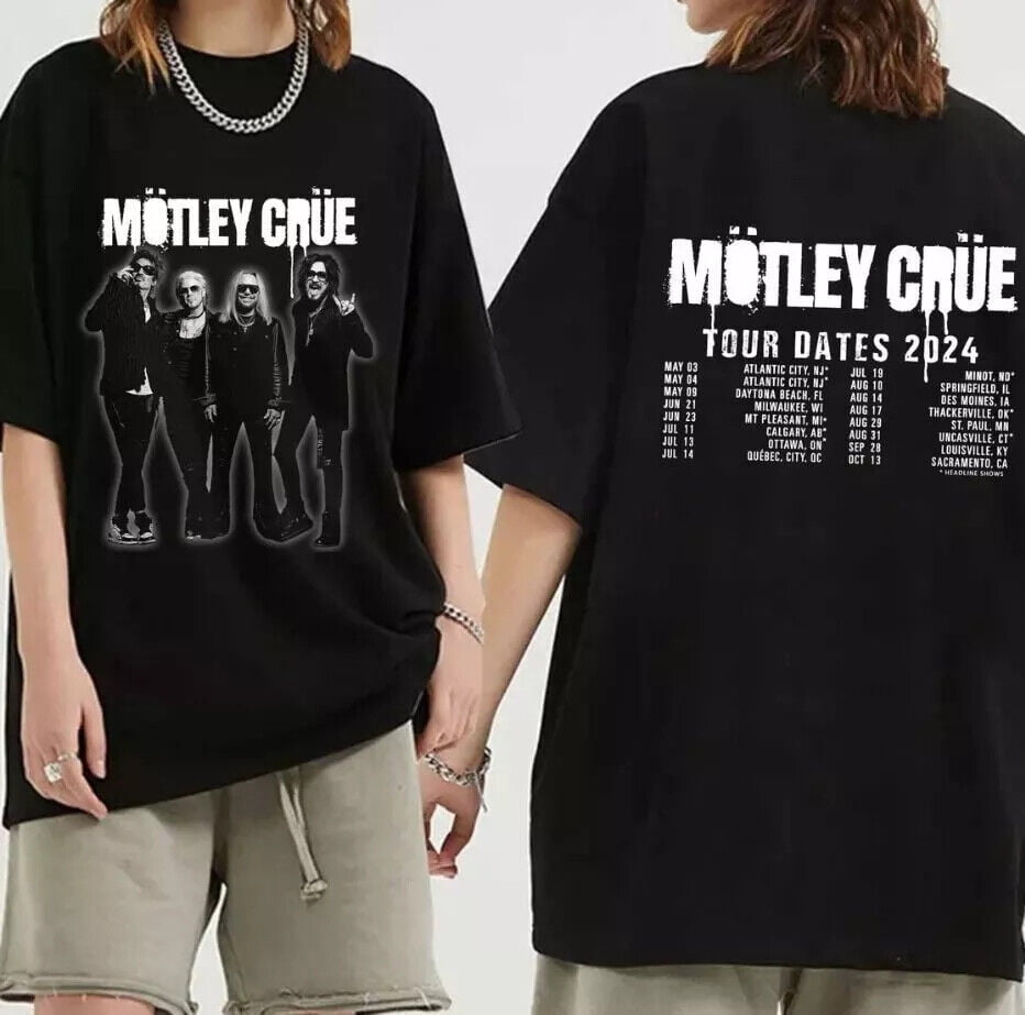 Mötley Crüe 2024 Tour T-Shirt, Mötley Crüe Band Fan Shirt, Mötley Crüe Concert - Walmart.com