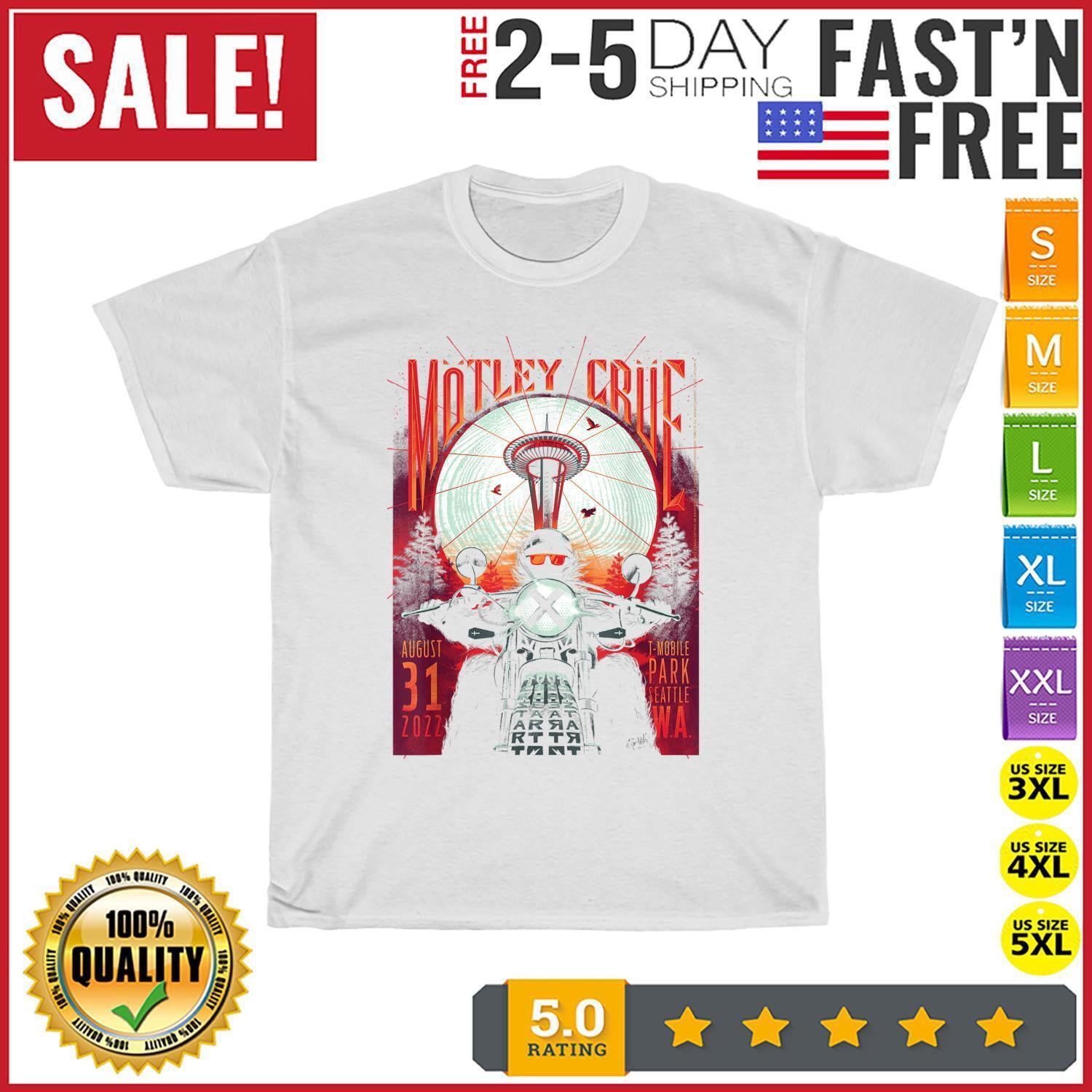 Mötley Crüe – The Stadium Tour Seattle Vintage T Shirt Men Women Fashion NEW - Walmart.com