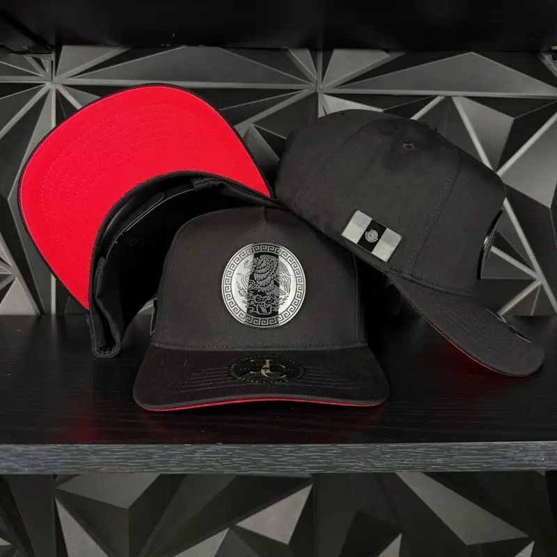 México plate SnapBack hat-black/red - Walmart.com