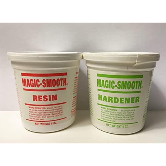 M00088 1lb Magic Smooth Epoxy 2 Part Gel Compound Adhesive Glue Strong ...