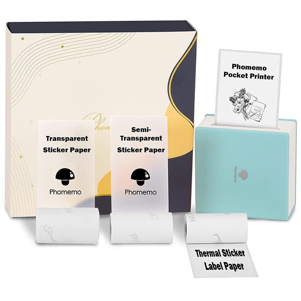 Phomemo M02 Mini Bluetooth Pocket Printer, Compatible with iOS ...